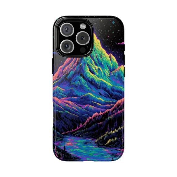 Bright Summit Mountain Wilderness Scenic Outdoor Art for iPhone 17 16 ...