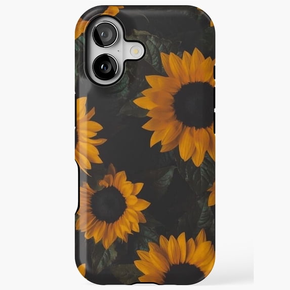 Bright Sunflower Floral Garden Pattern Yellow Bloom Scenic Design Case ...