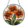 Bright Sunflower Stained Glass Suncatcher – Floral Window Art - Walmart.com