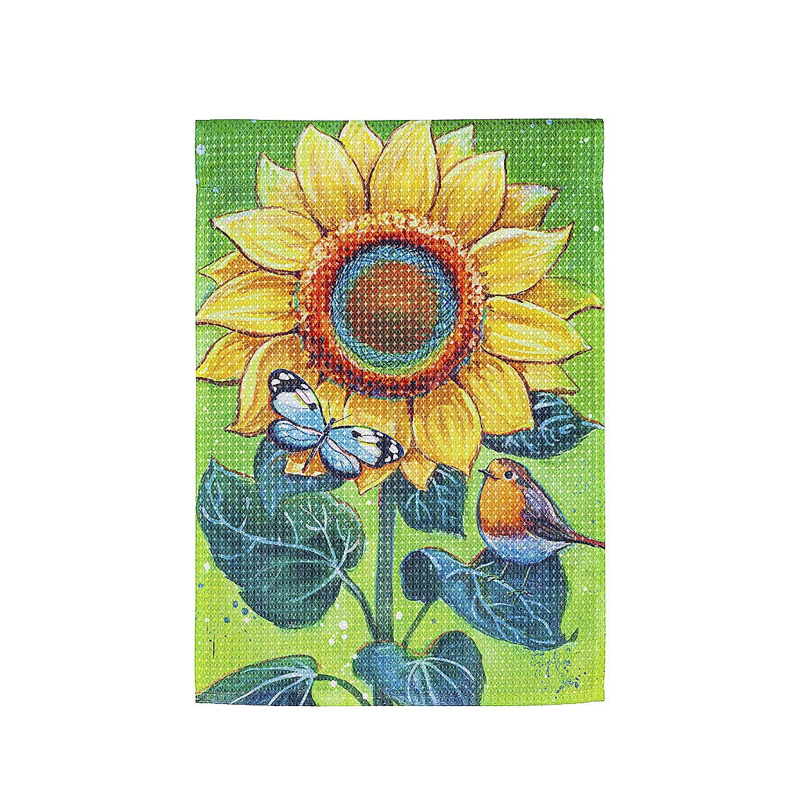 Bright Sunflower Waffle Garden Waffle Flag - Walmart.com