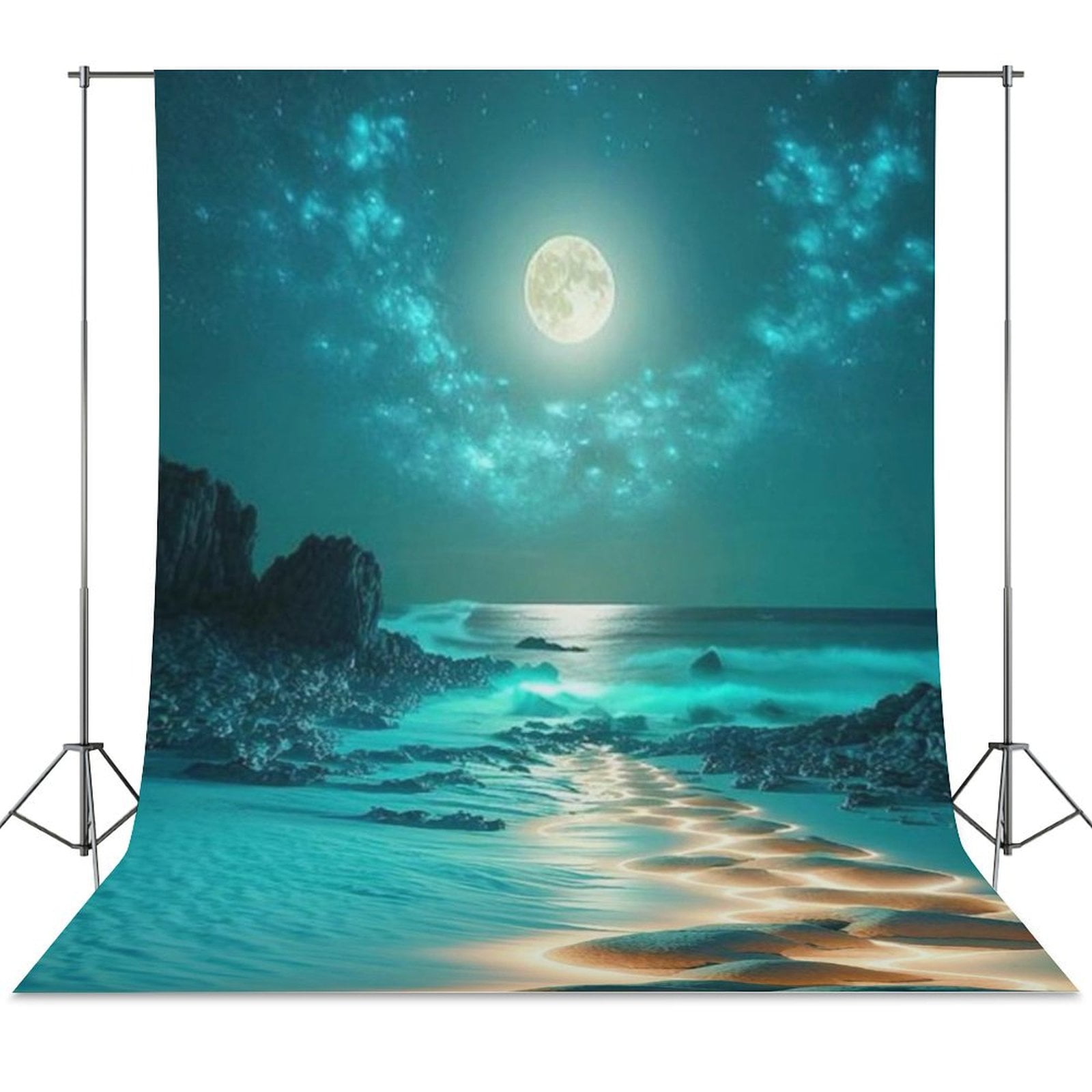 Bright Sunshine Through Deep Blue Sea Backdrop Background for ...