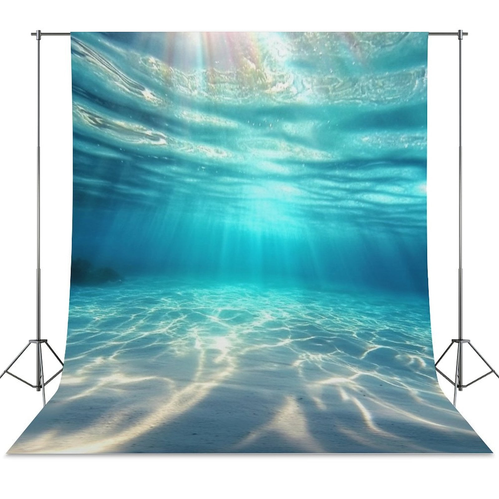 Bright Sunshine Through Deep Blue Sea Backdrop Background for ...