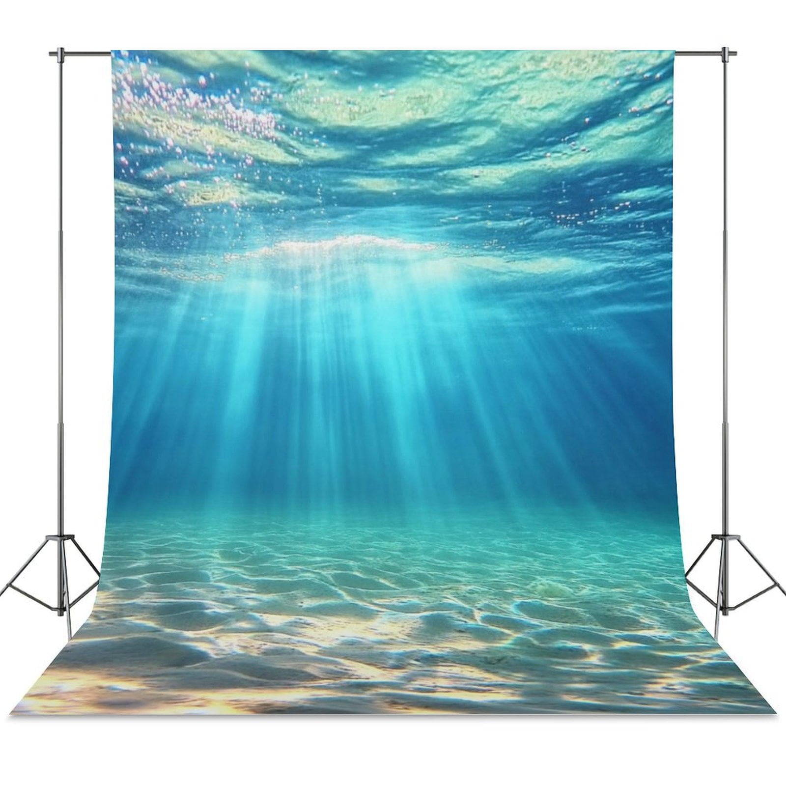 Bright Sunshine Through Deep Blue Sea Backdrop Background for ...