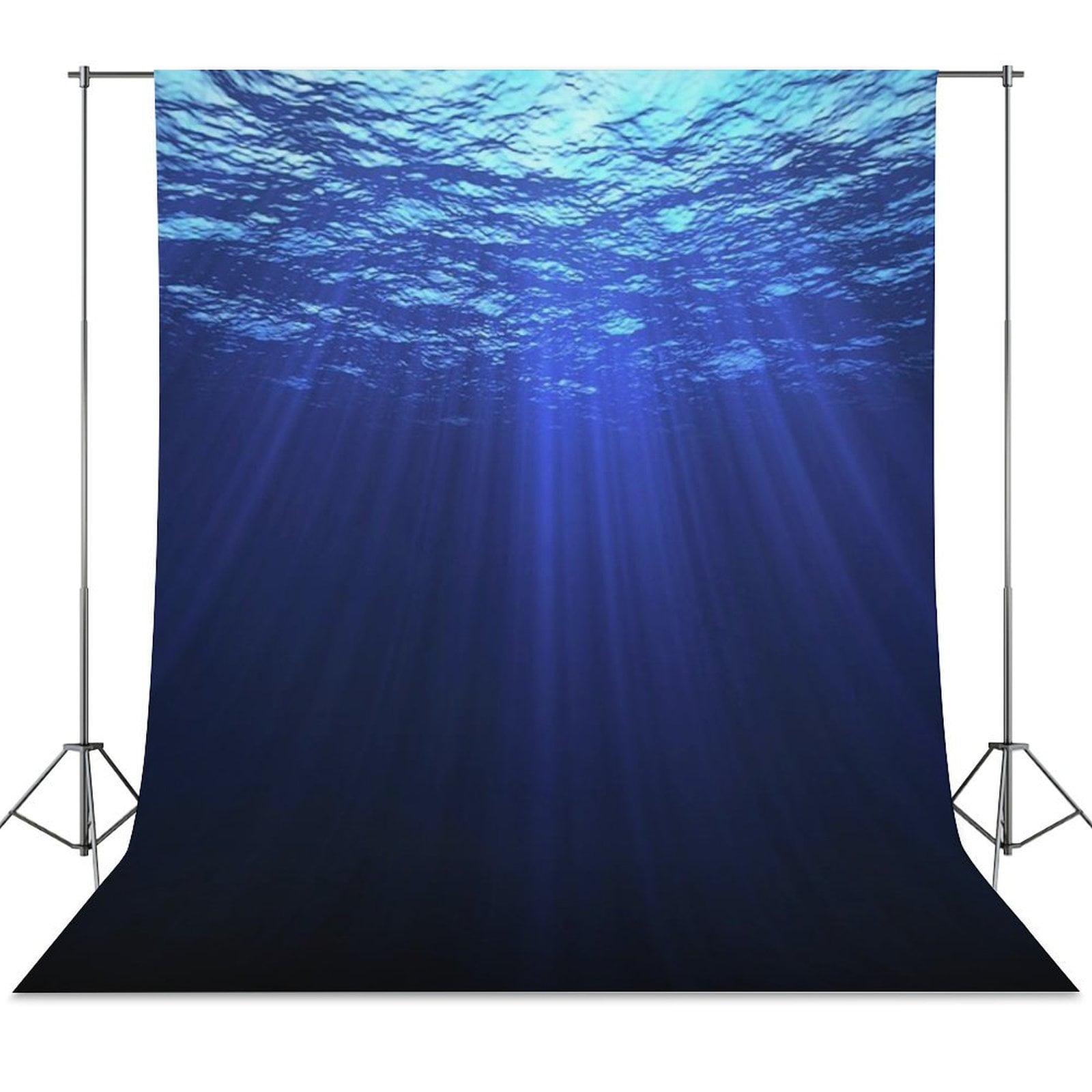 Bright Sunshine Through Deep Blue Sea Backdrop Background for ...