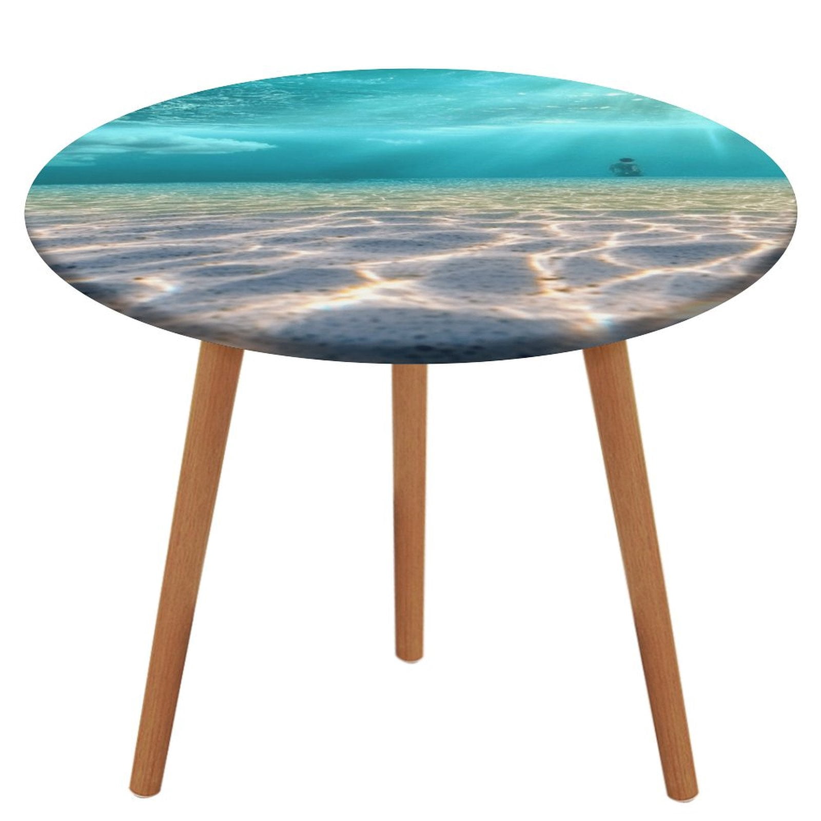 Bright Sunshine Through Deep Blue Sea Fitted Table Cover - Waterproof ...