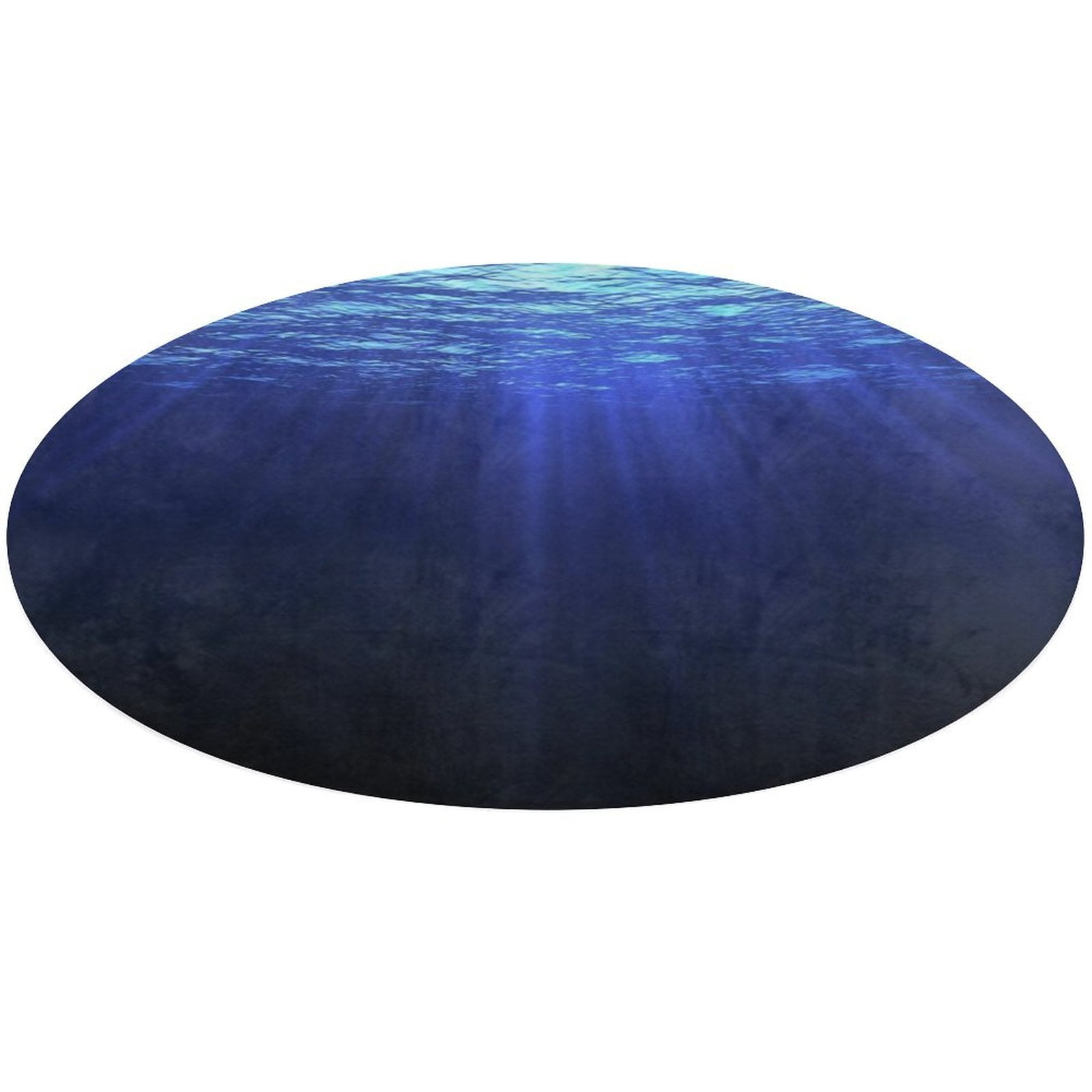 Bright Sunshine Through Deep Blue Sea Round Rugs -Washable Non-Slip ...