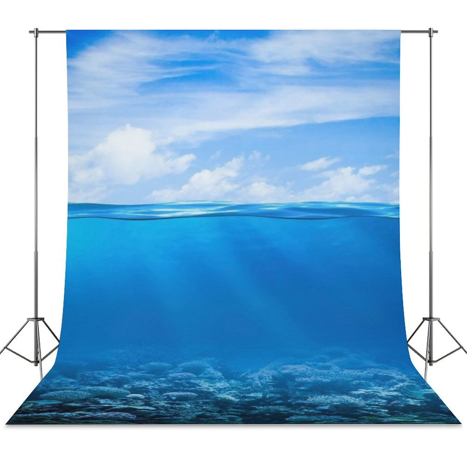 Bright Sunshine Through Deep Blue Sea Backdrops for Photography Kids ...