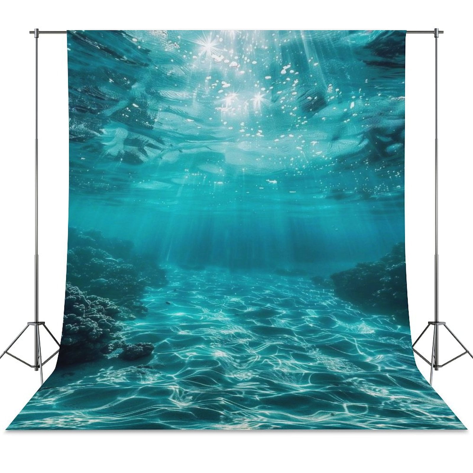 Bright Sunshine Through Deep Blue Sea Backdrops for Photography for ...