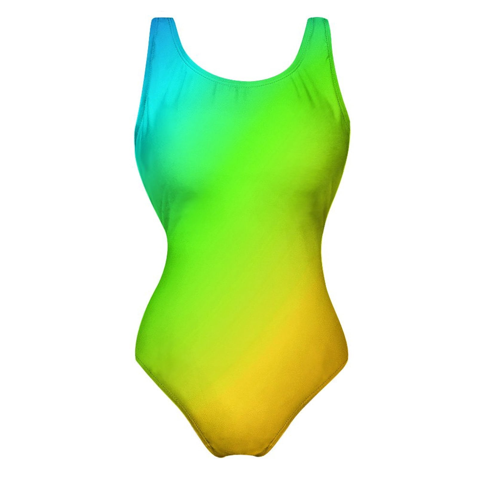 Bright Swimsuit Abstract Art Push Up Swimwear OnePiece Vaion Bath ...