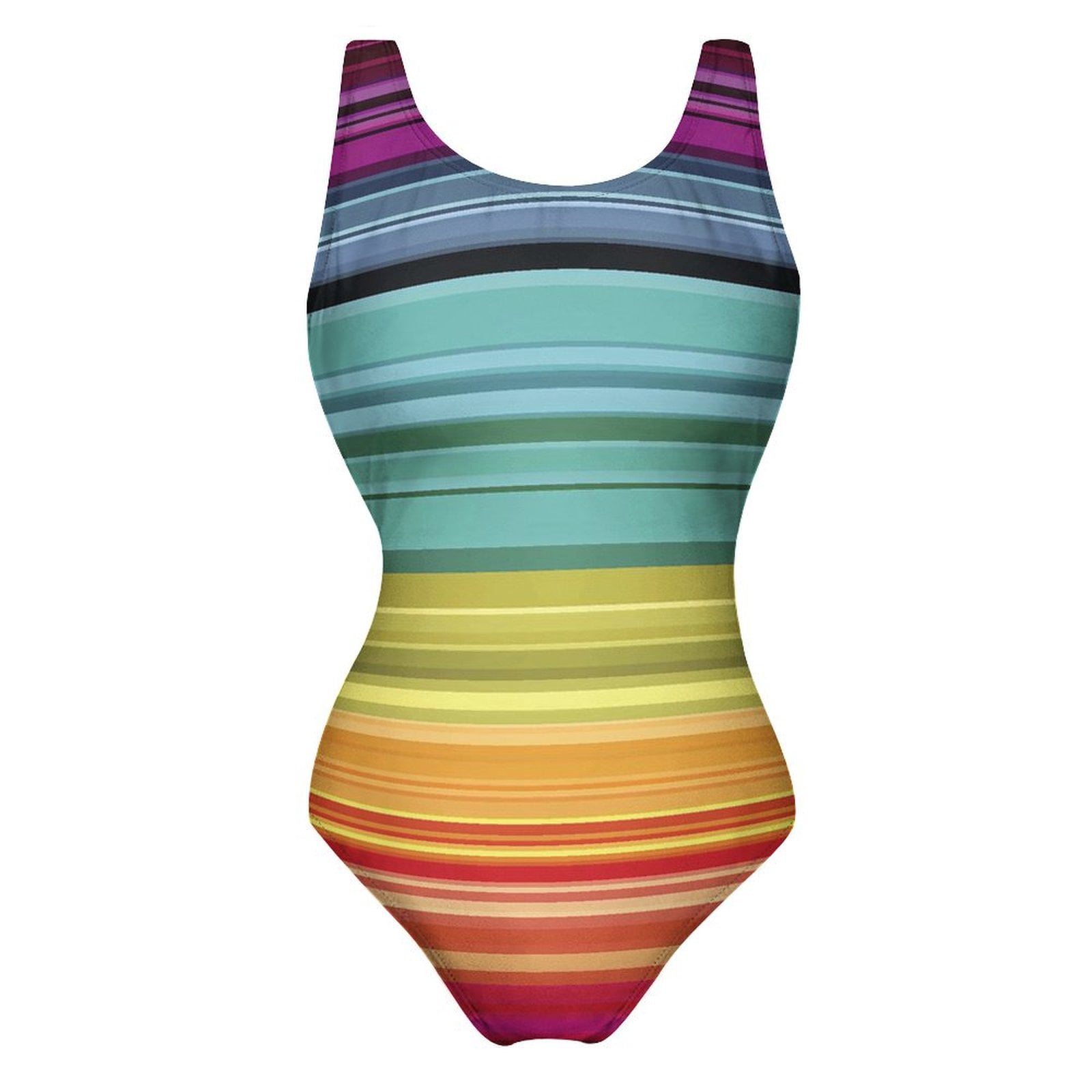 Bright Swimsuit Abstract Art Push Up Swimwear OnePiece Vaion Bath ...