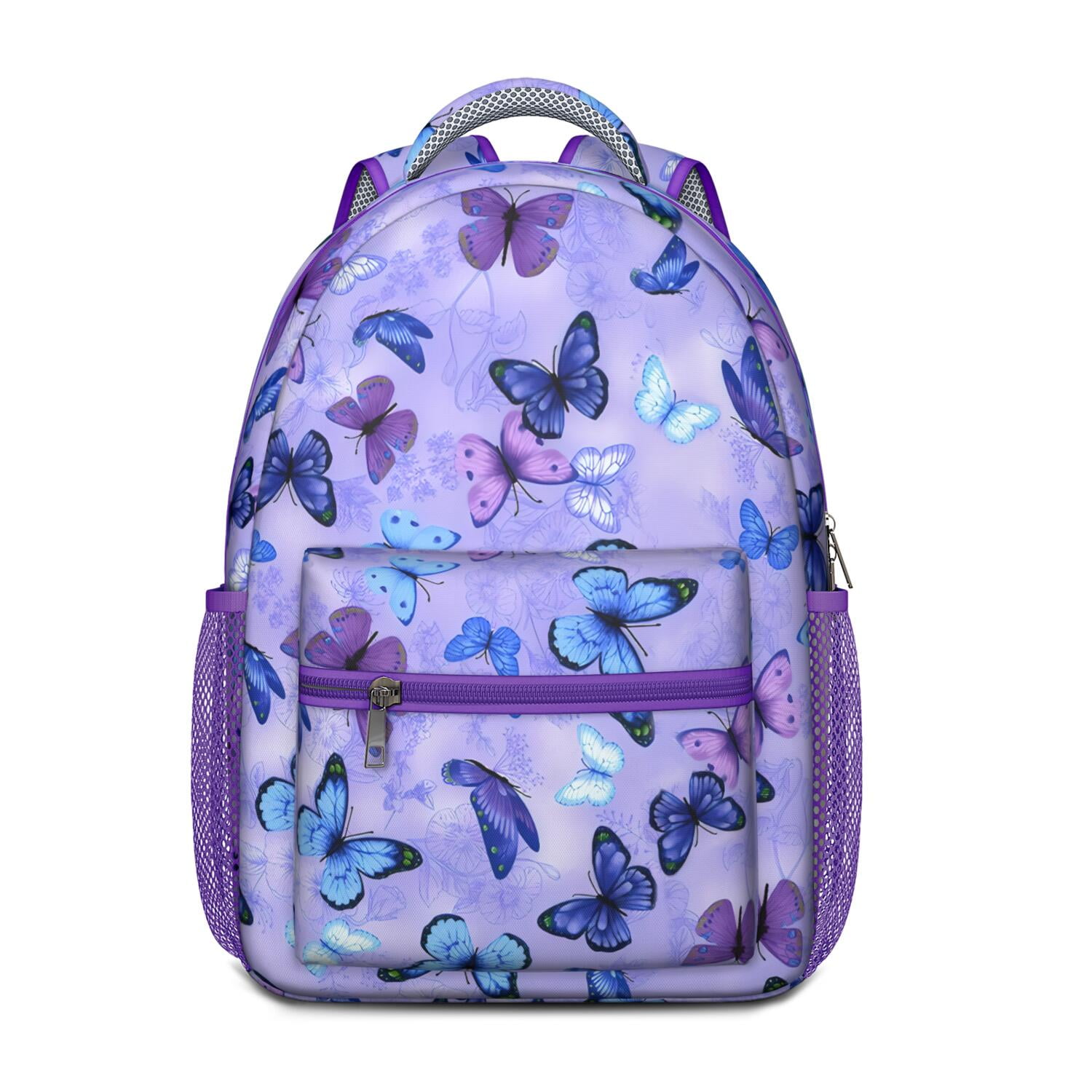 Bright Tropical Butterfly Bookbag - Waterproof, Breathable, Spacious ...