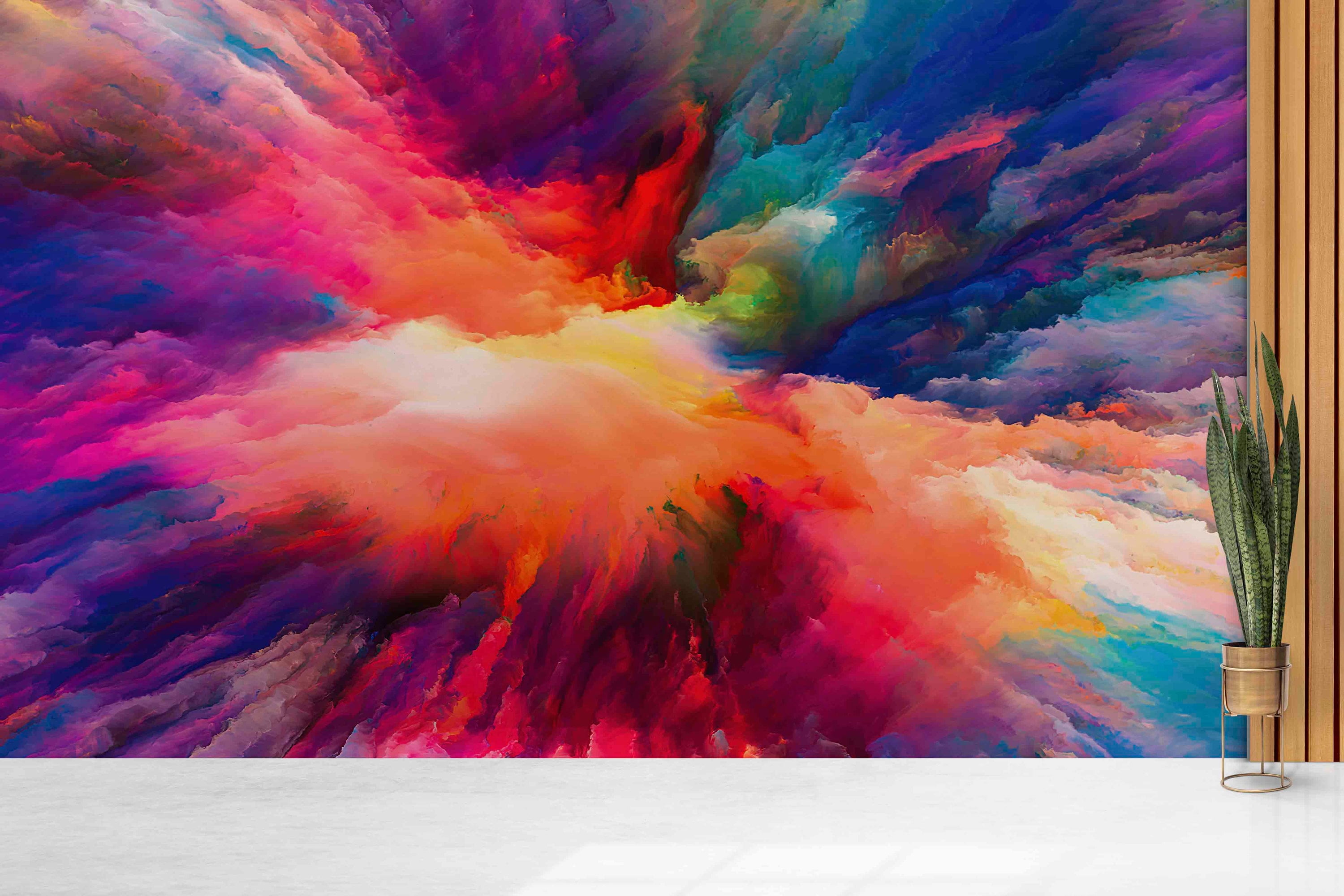 Bright Wallpaper, Abstract Color Mural, 3d Wallpaper, Wallpaper Wall ...