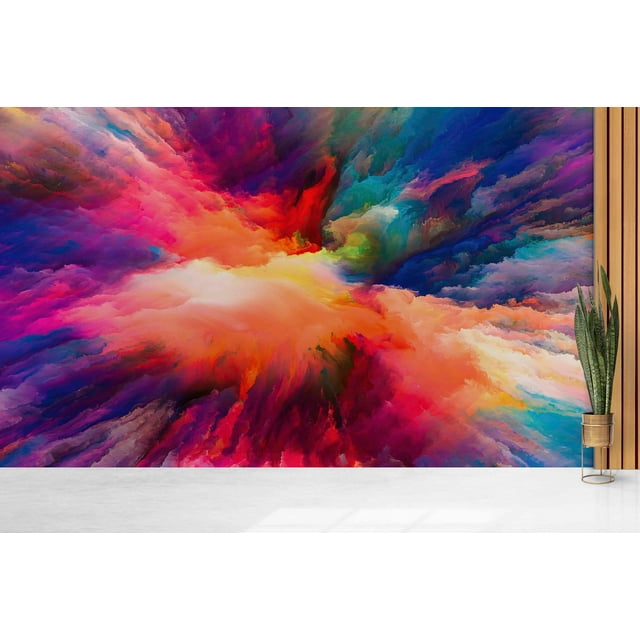 Bright Wallpaper, Abstract Color Mural, 3d Wallpaper, Wallpaper Wall ...
