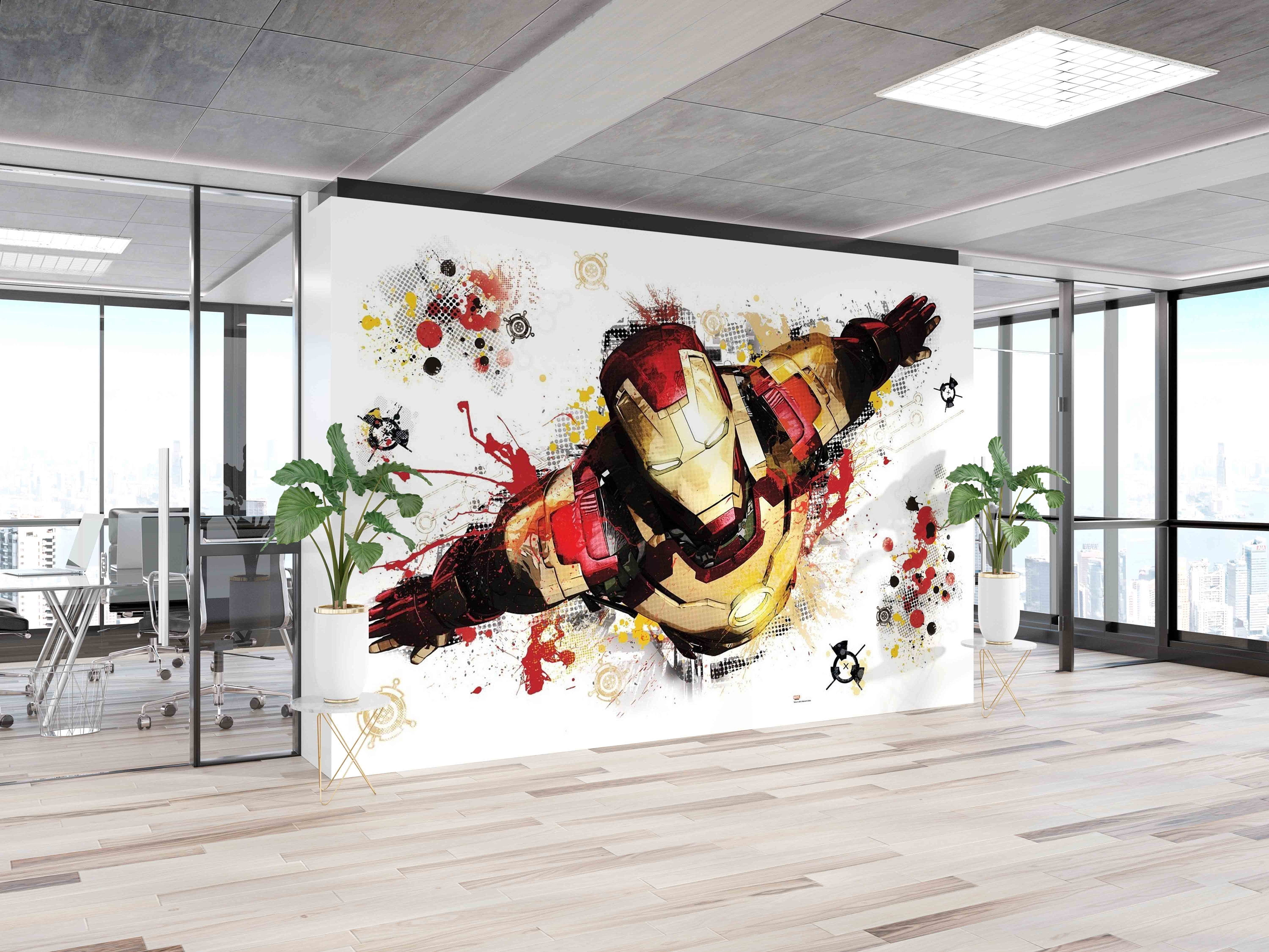 Bright Wallpaper, Modern Wallpaper, Children Wall Decor, Marvel Wall ...