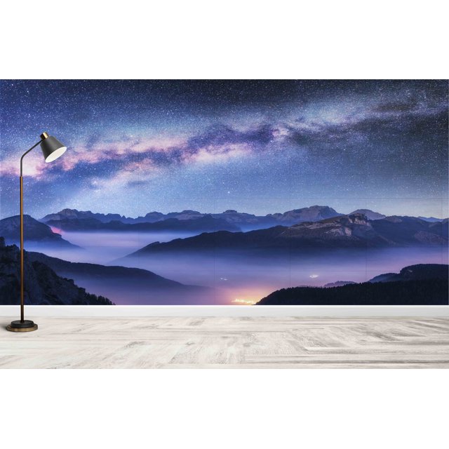 Bright Wallpaper, Paper Wall Art Space Wall Poster, Modern Wallpaper ...