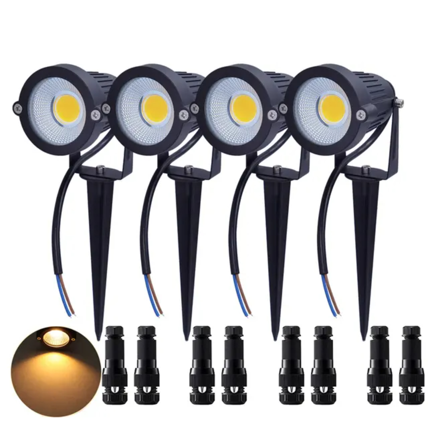 Bright Warm White 5W Outdoor LED Spike Landscape Spotlight Perfect for ...