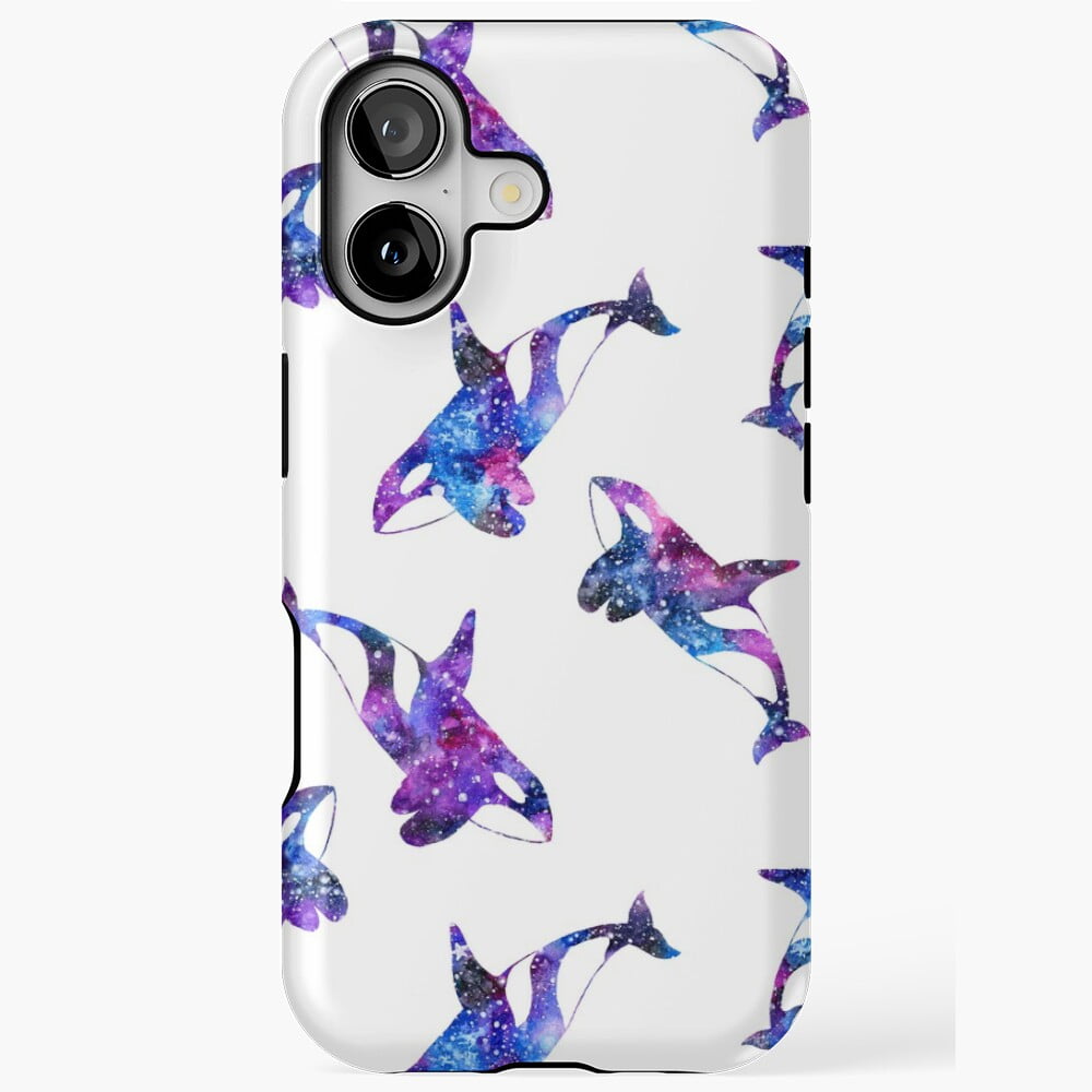 Bright Watercolor Galaxy Pattern Orca Art Compatible Phone Case for ...