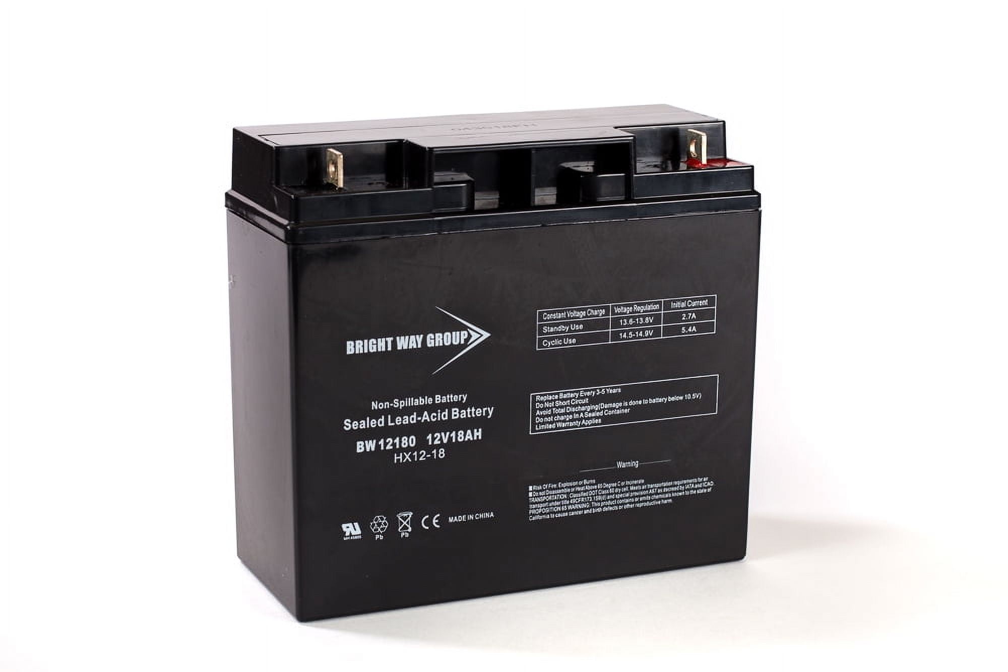 Bright Way Battery for GS Portalac PS12180 Emergency Light - Walmart.com