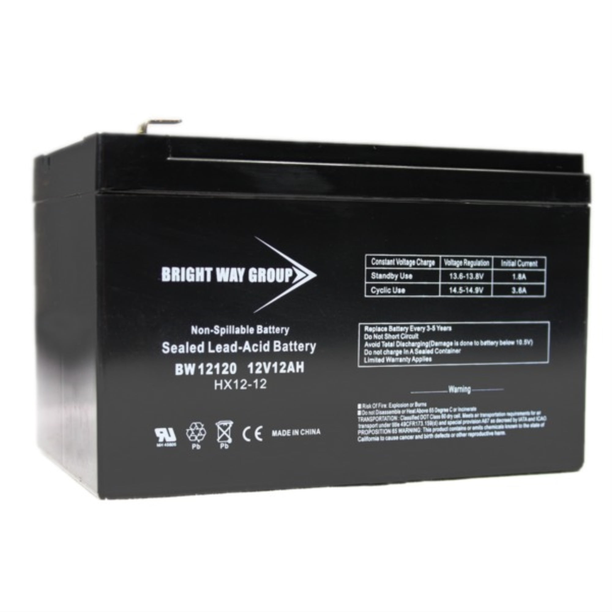 12V 12A SLD LD ACD BAT - Walmart.com