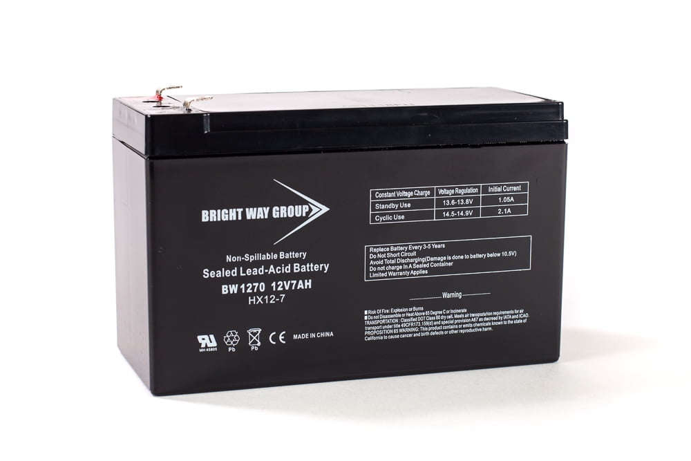 Bright Way Replacement Battery for SLA Parks Compressor 1103 12V 7Ah ...