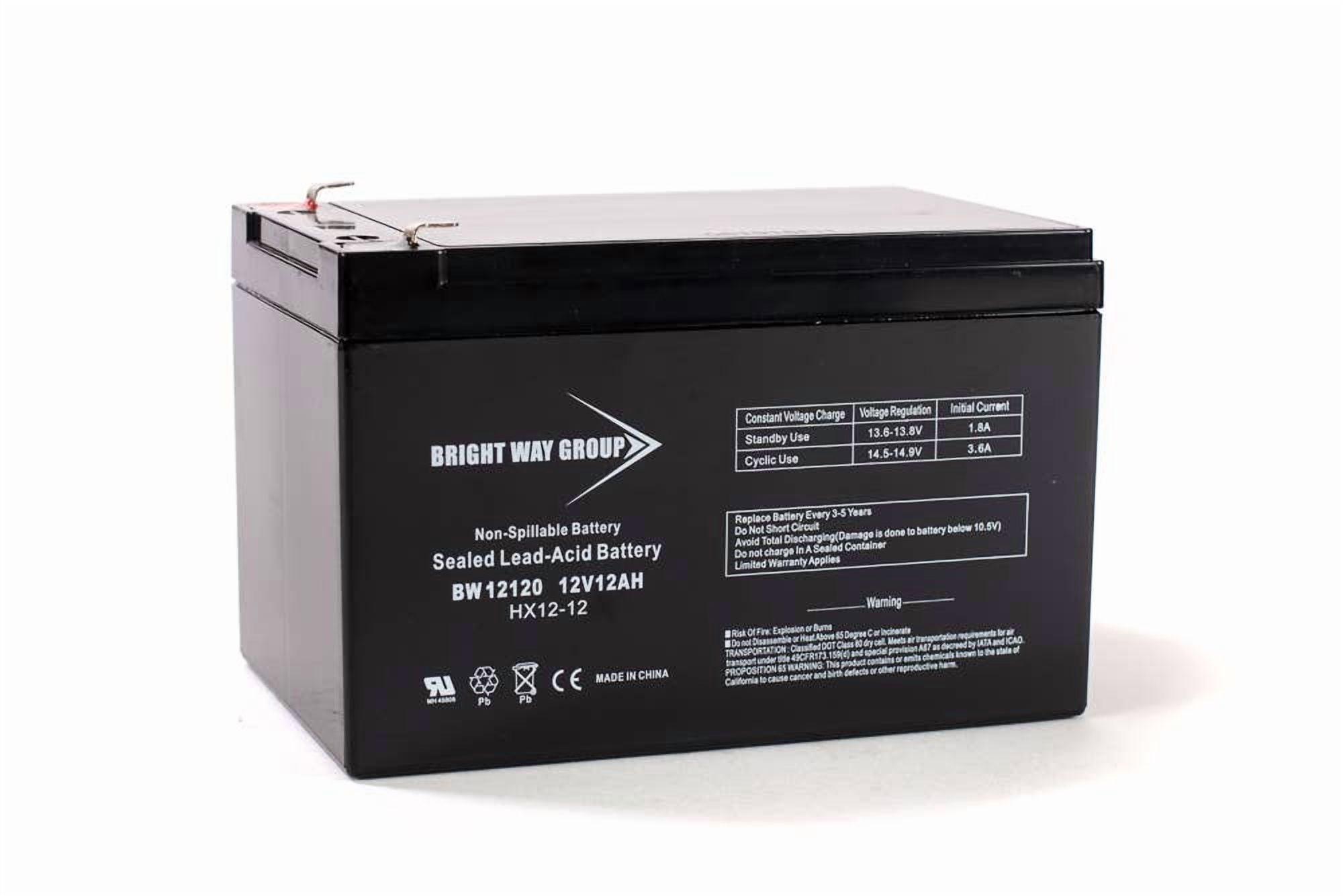 Bright Way Replacement Battery for Shoprider Dasher 3 GK83 BW 12V 12AH ...