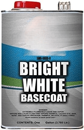 Bright White Base coat 3.5 voc 50 state legal, One Gallon SMR-9800-V Basecoat - Walmart.com