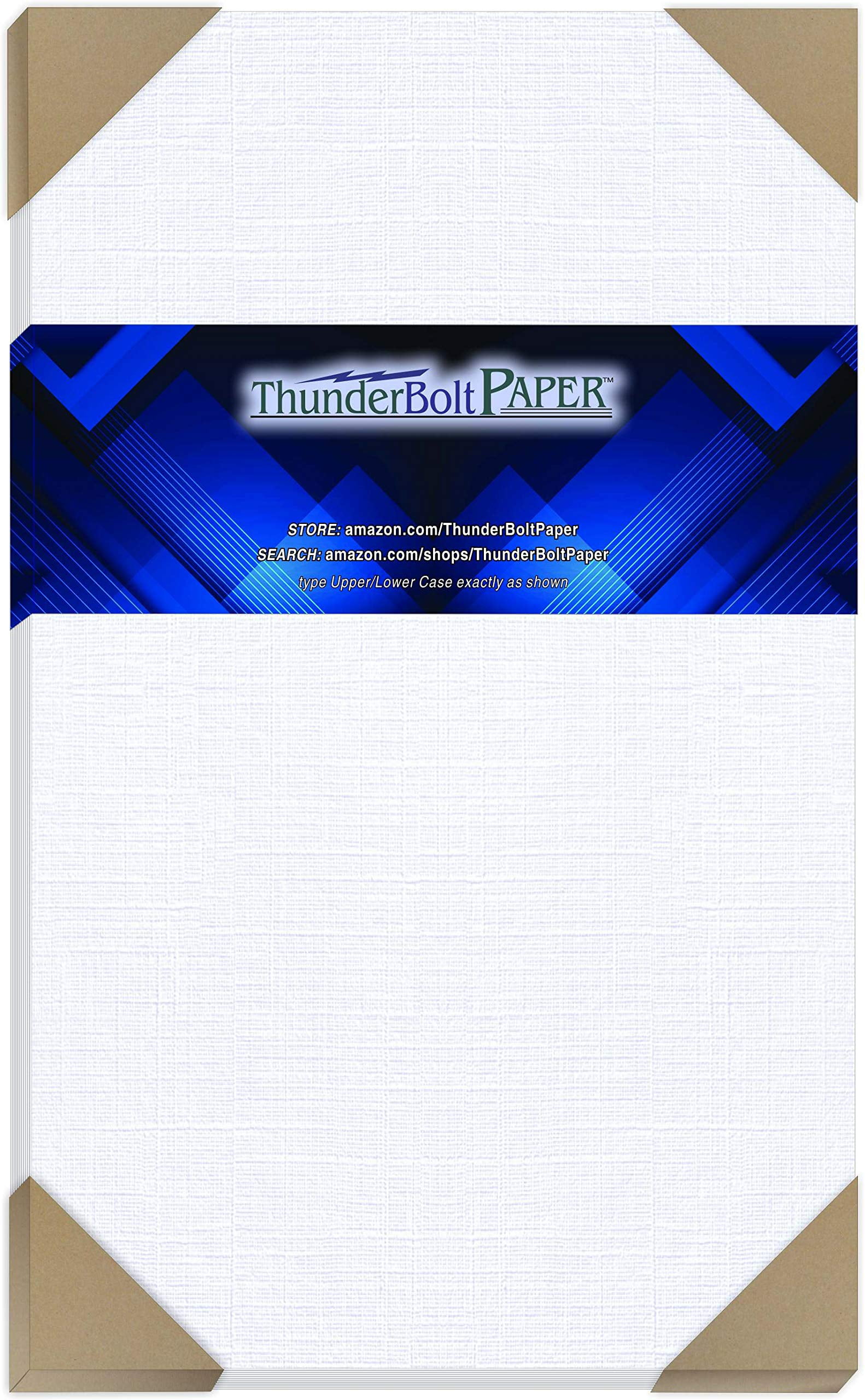 Bright White Linen 80# Cover Paper, 8.5x14 Inches Legal Size Cardstock ...