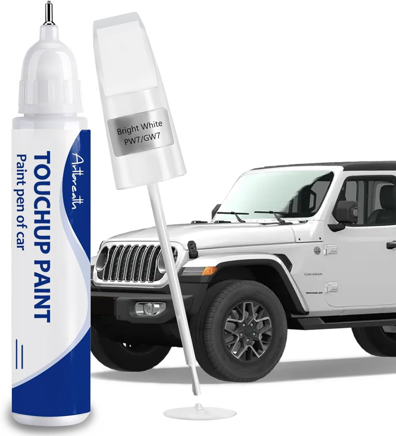 Bright White(PW7/GW7) Touch Up Paint for JEEP-Exact Match–Chips and ...