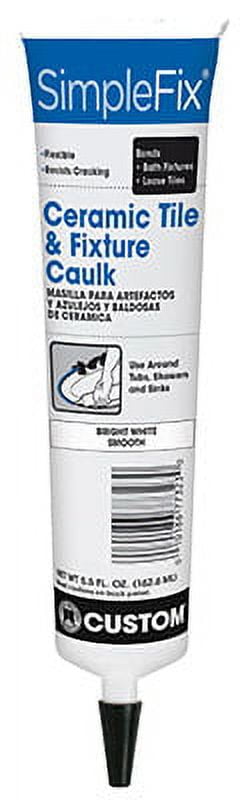 Bright White Smooth Ceramic Tile & Fixture Caulk., Each - Walmart.com