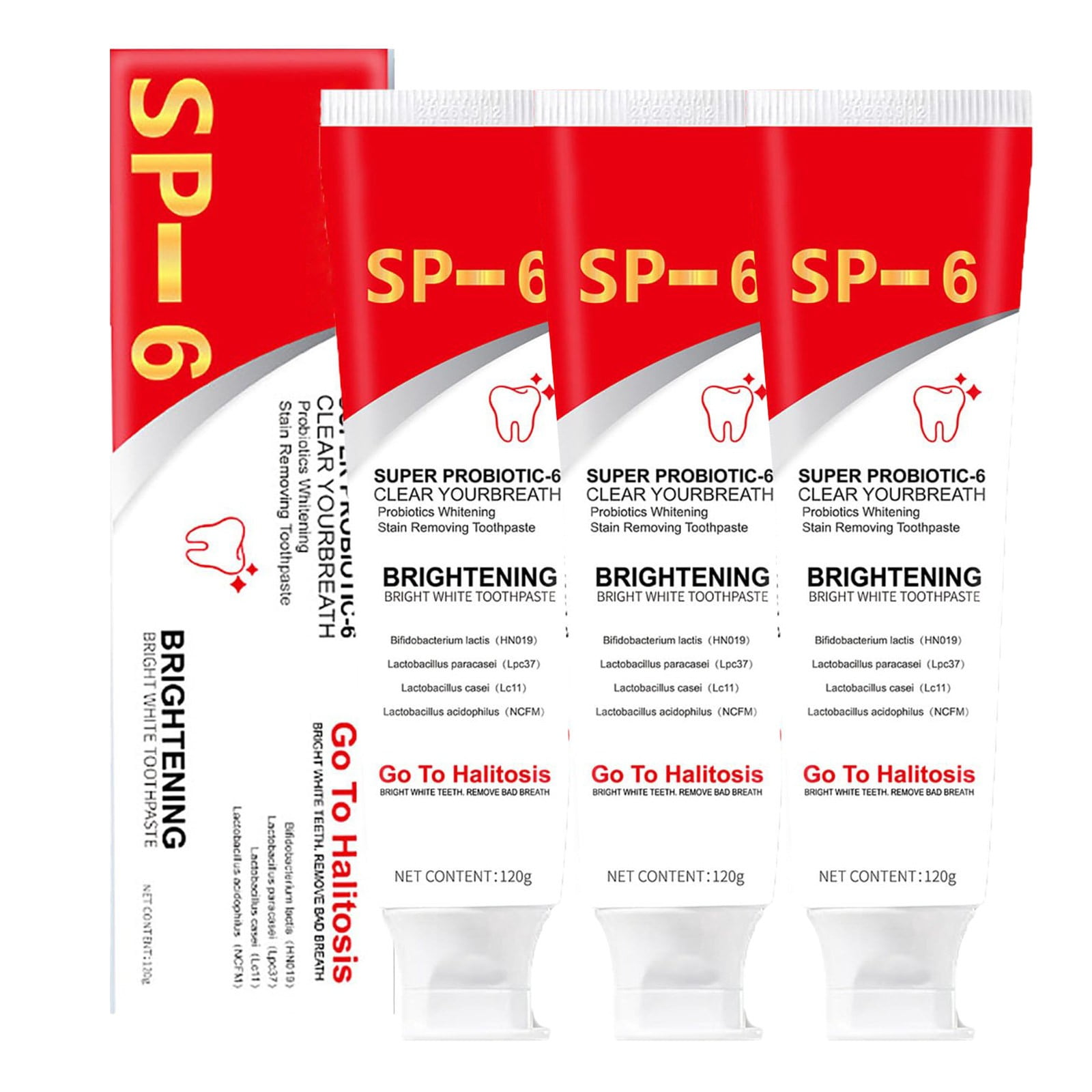 Bright White Toothpaste - Sp 6 Ultra - Super Probiotic - Deep Clean ...