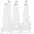 Bright White Traffic Safety Cones with 6 Pack 36" Weighted Base, High ...