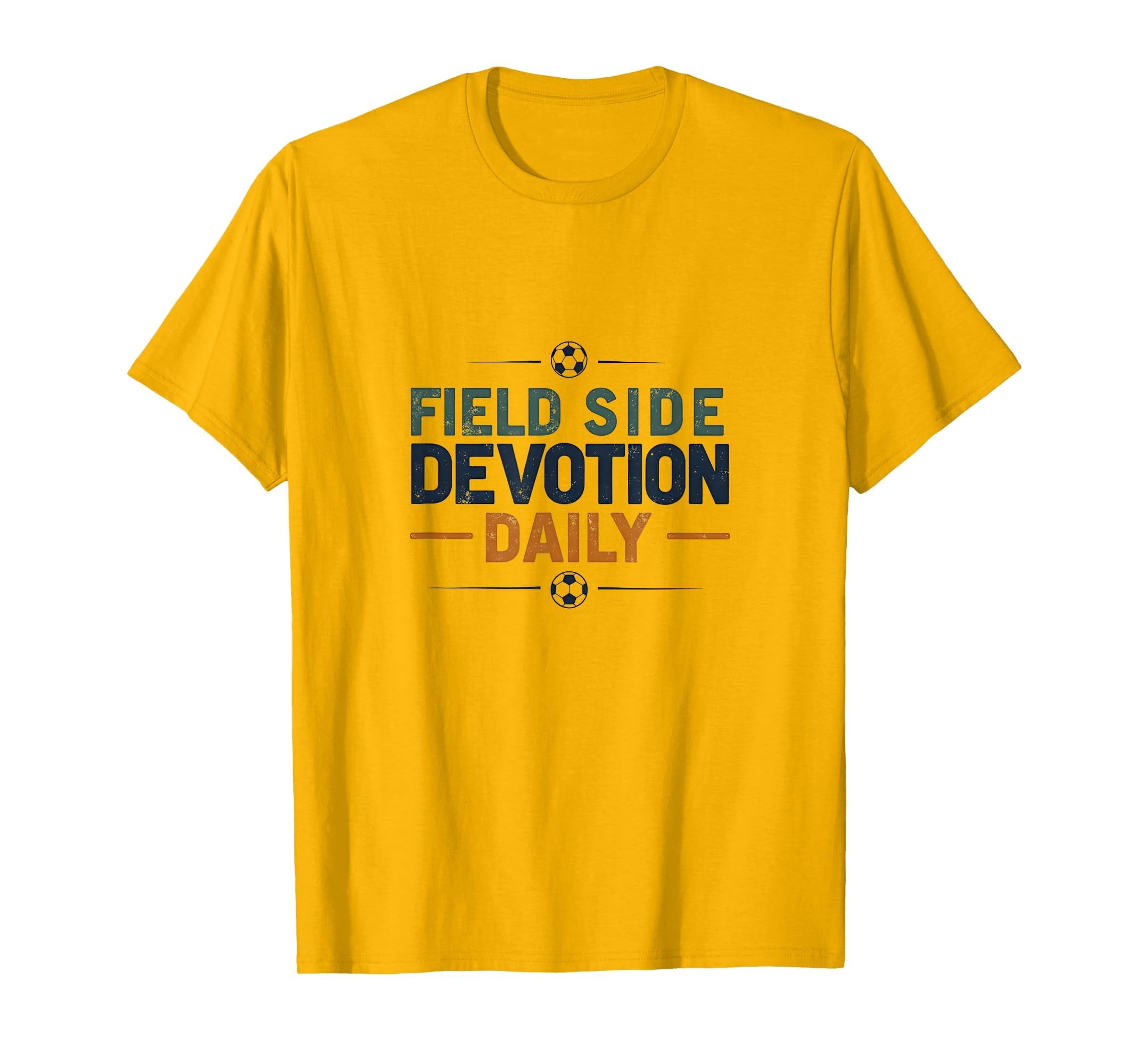 Bright Yellow Field Side Devotion Soccer Mom Design T-Shirt for ...