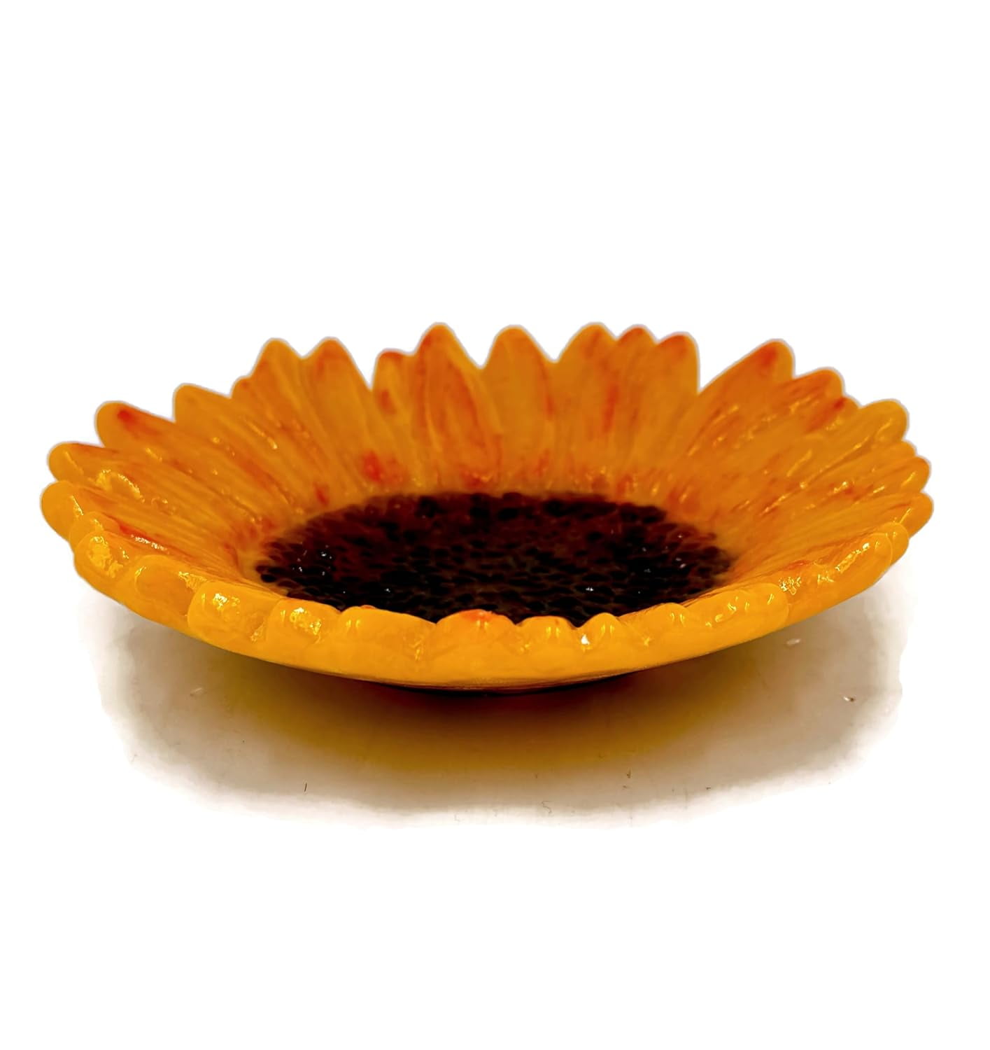 Bright Yellow Fused Glass Catchall Dish - Walmart.com