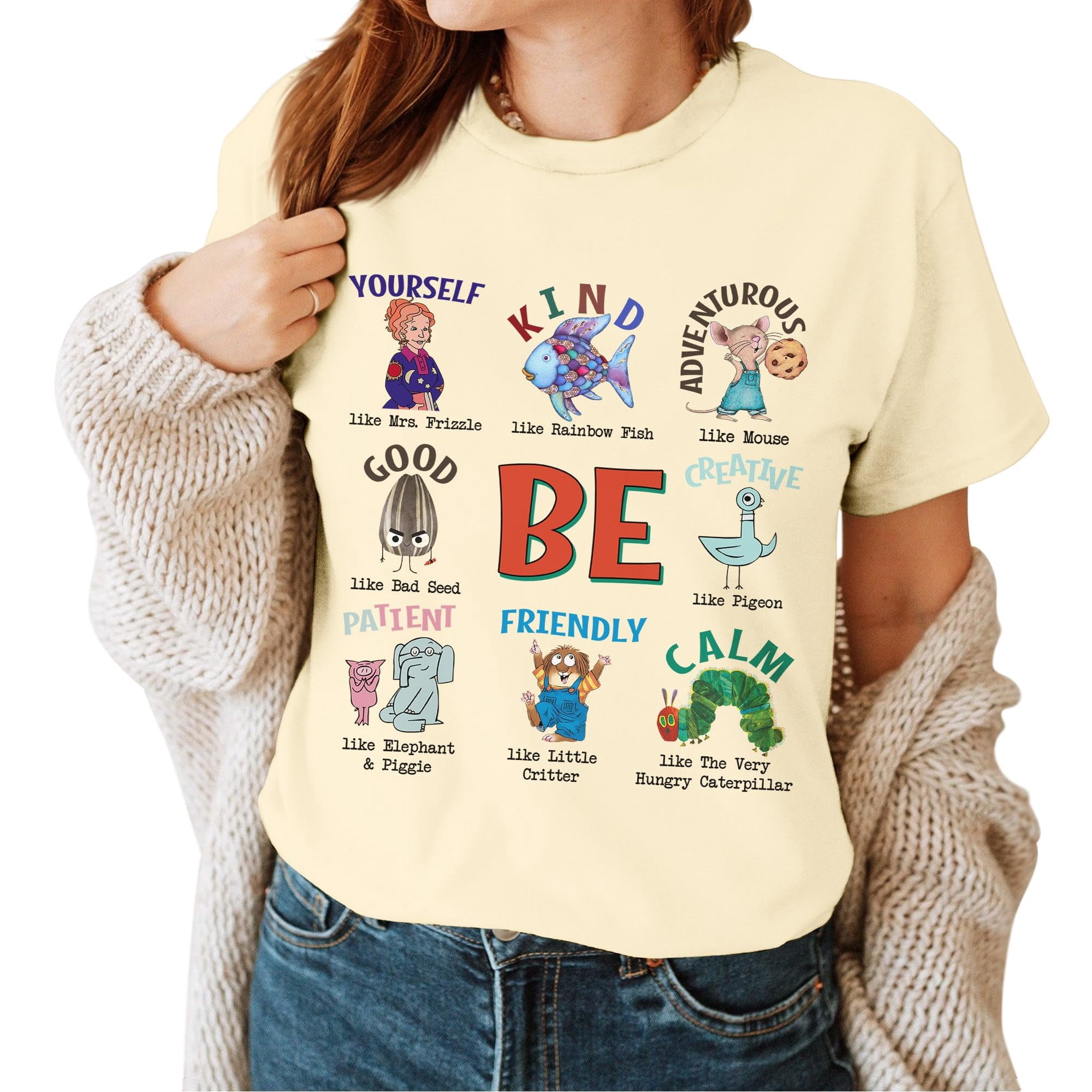 Bright Yellow Positive Message T-Shirt - Inspiring AstralWardrobe ...
