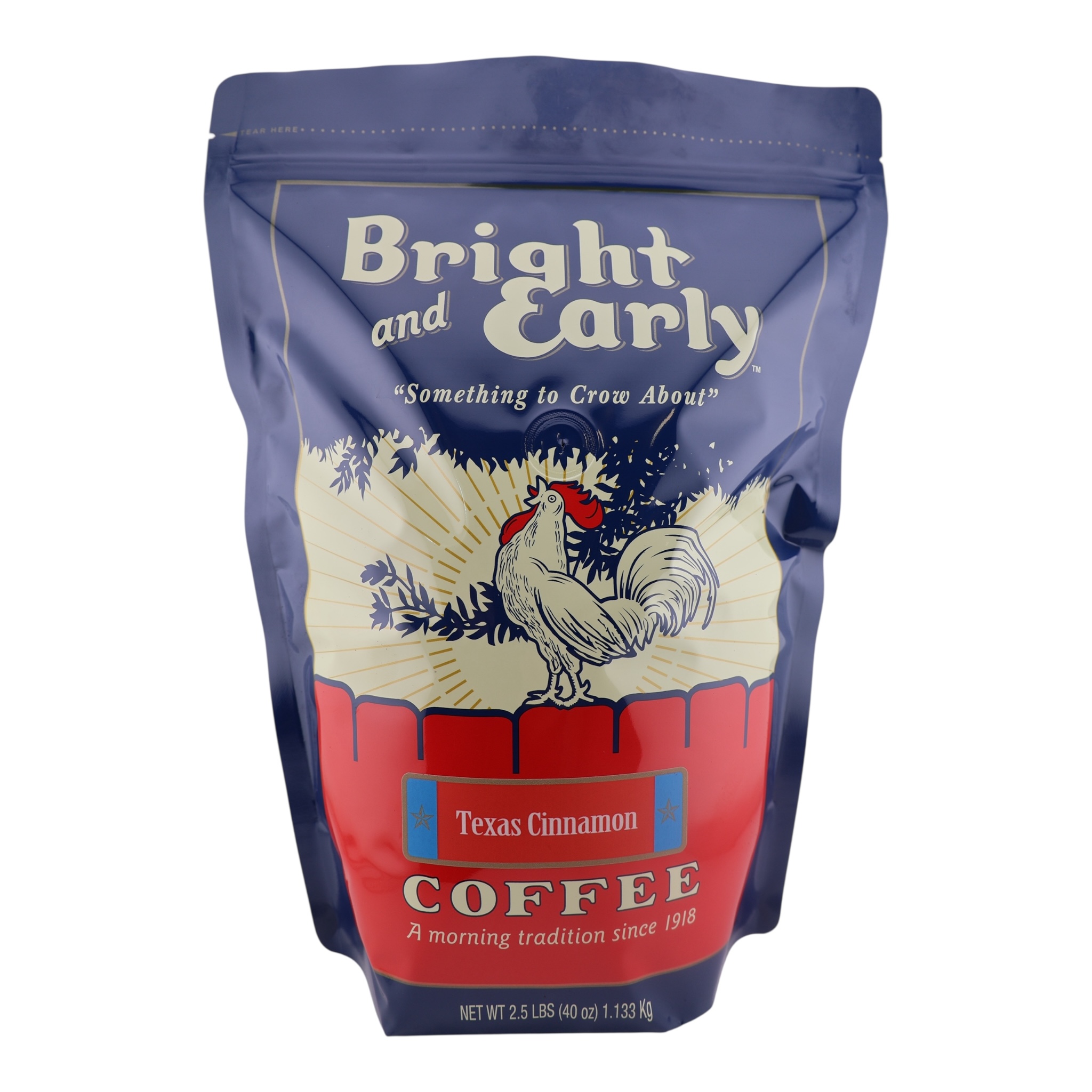 Bright and Early Coffee Texas Cinnamon Ground 2.5 lb. Bag - Walmart.com