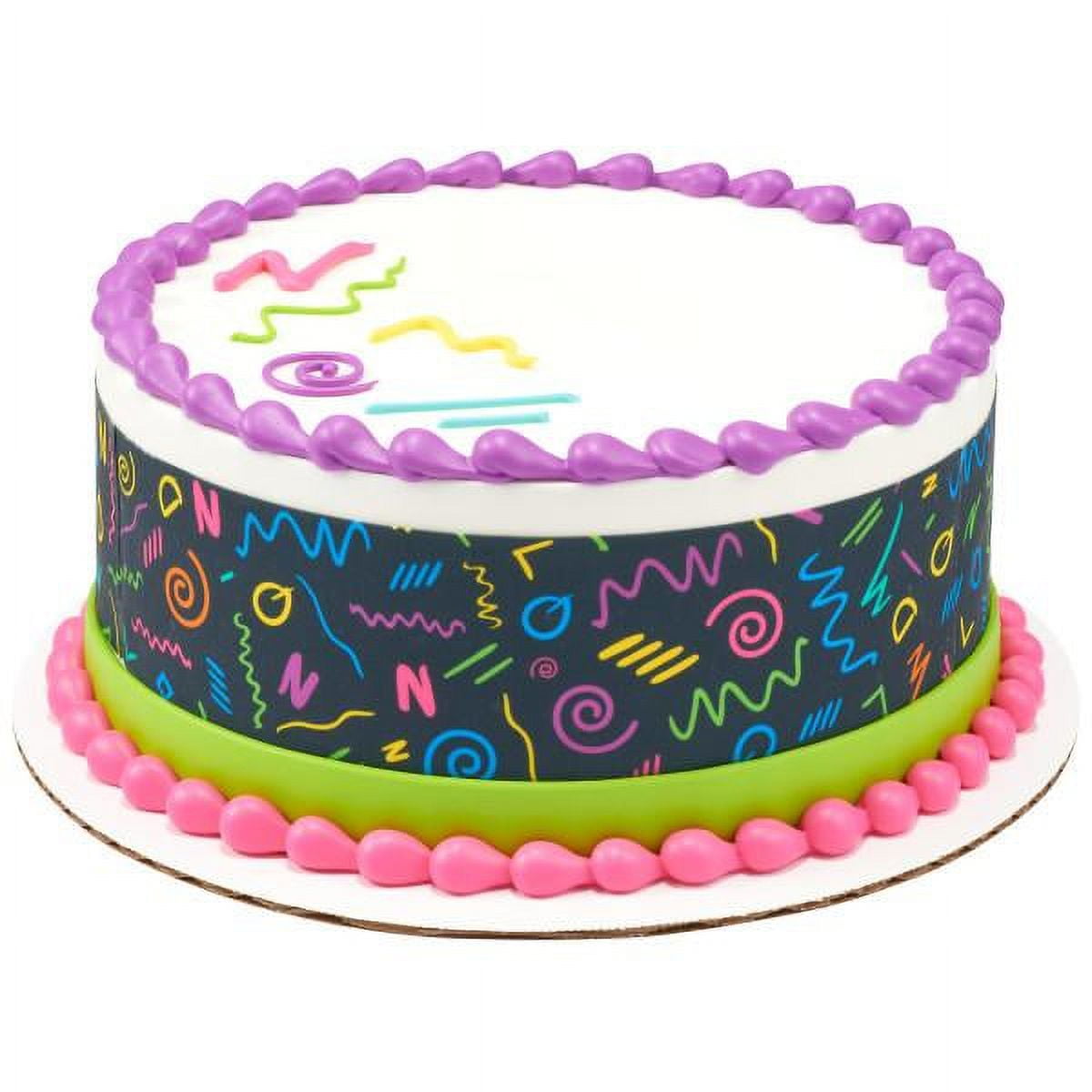 Bright and Vibrant Birthday Cake Topper, by A Birthday Place - Walmart.com