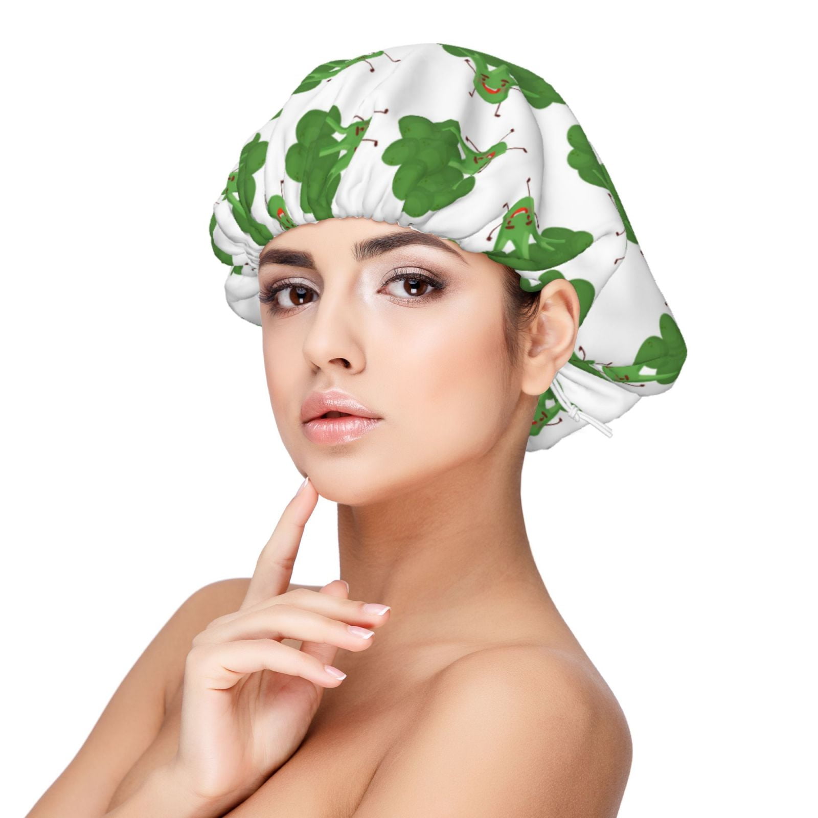 Bright broccoli cartoon funny Silk Bonnet for Sleeping Women Men ...