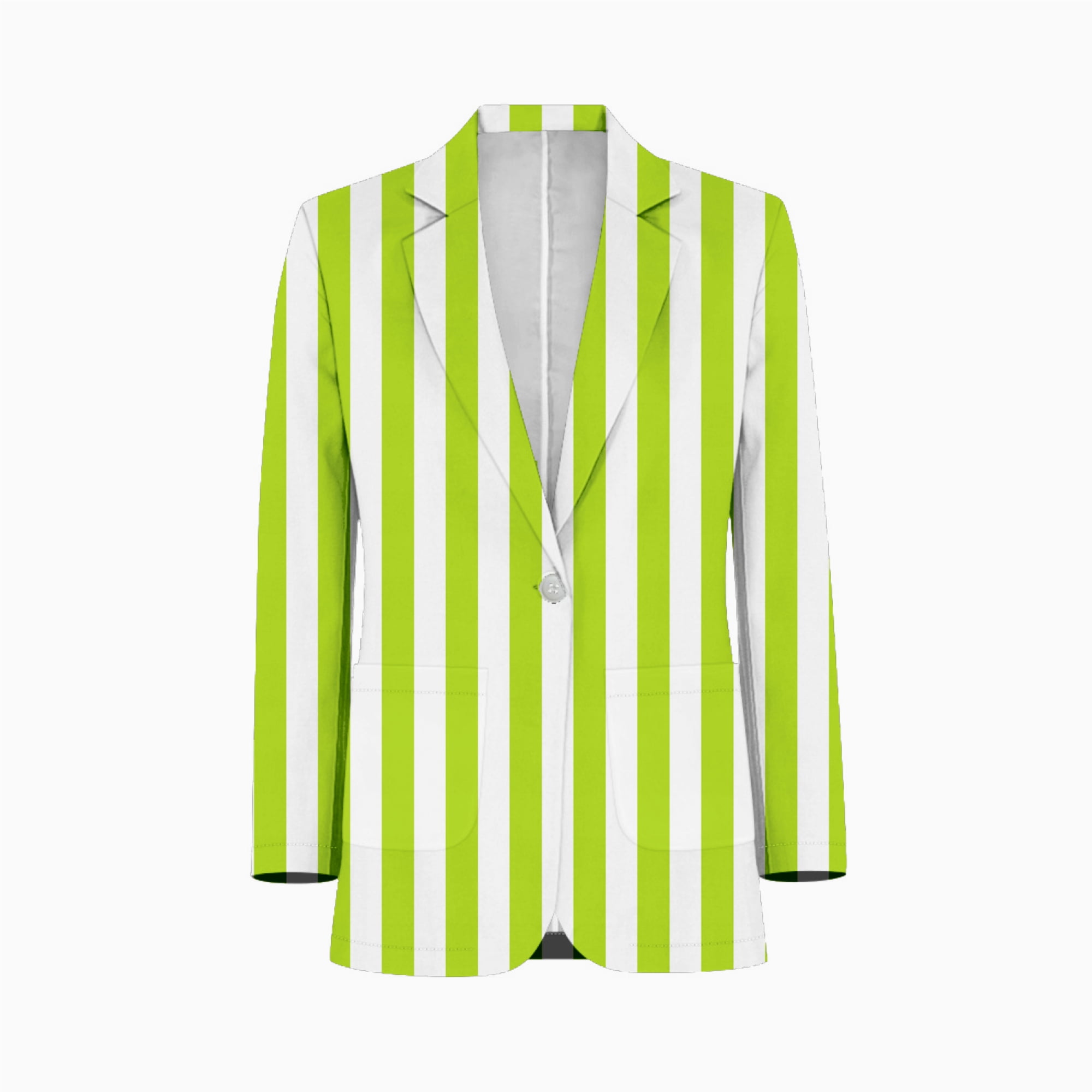 Bright green and White Vertical Customized Men's Suits full man Shawl ...