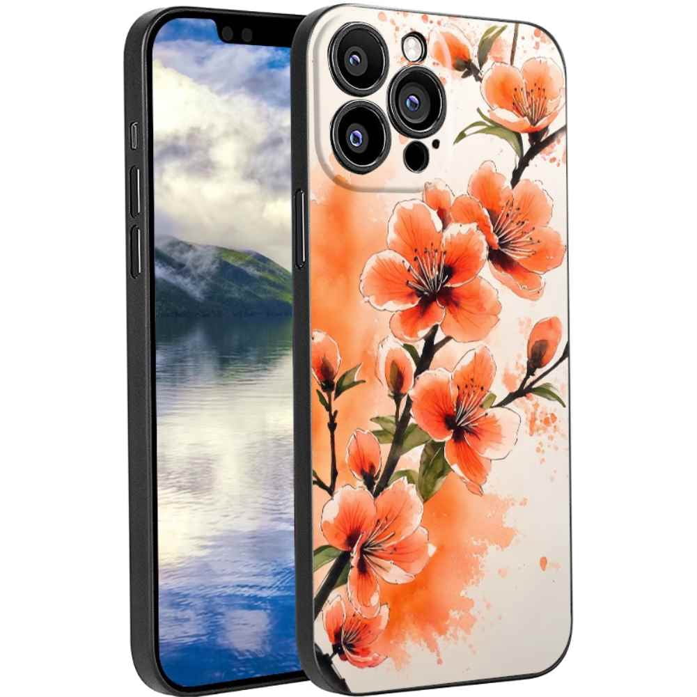 Bright-peach-blossoms-9 phone case for iPhone 13 Pro for Women Men ...
