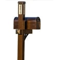 BrightLight Mailbox New Solar Powered Single Post 2 Door Mailbox with ...