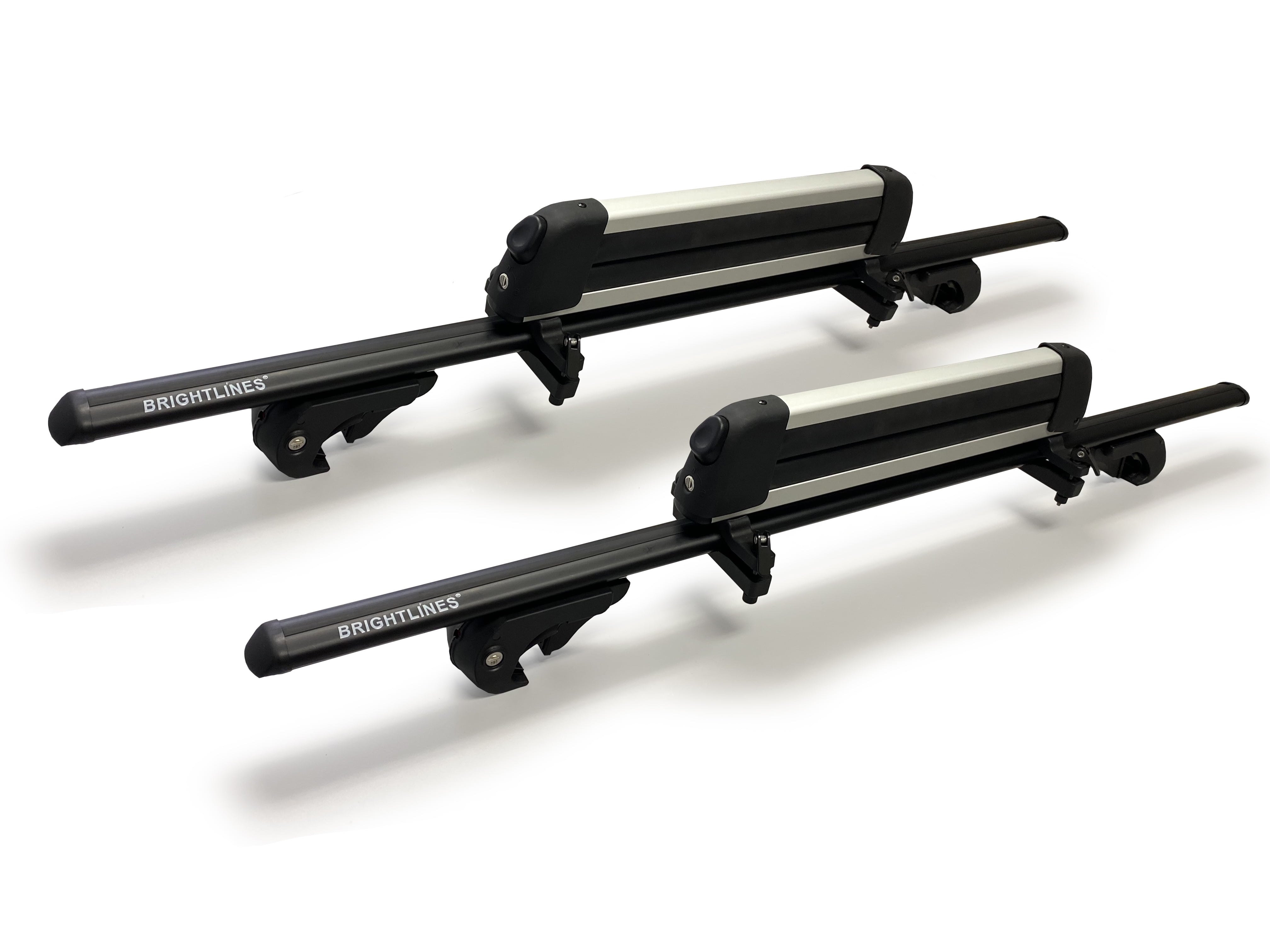 BrightLines 53" All Black Lockable Universal Cross Bars Roof Racks ...