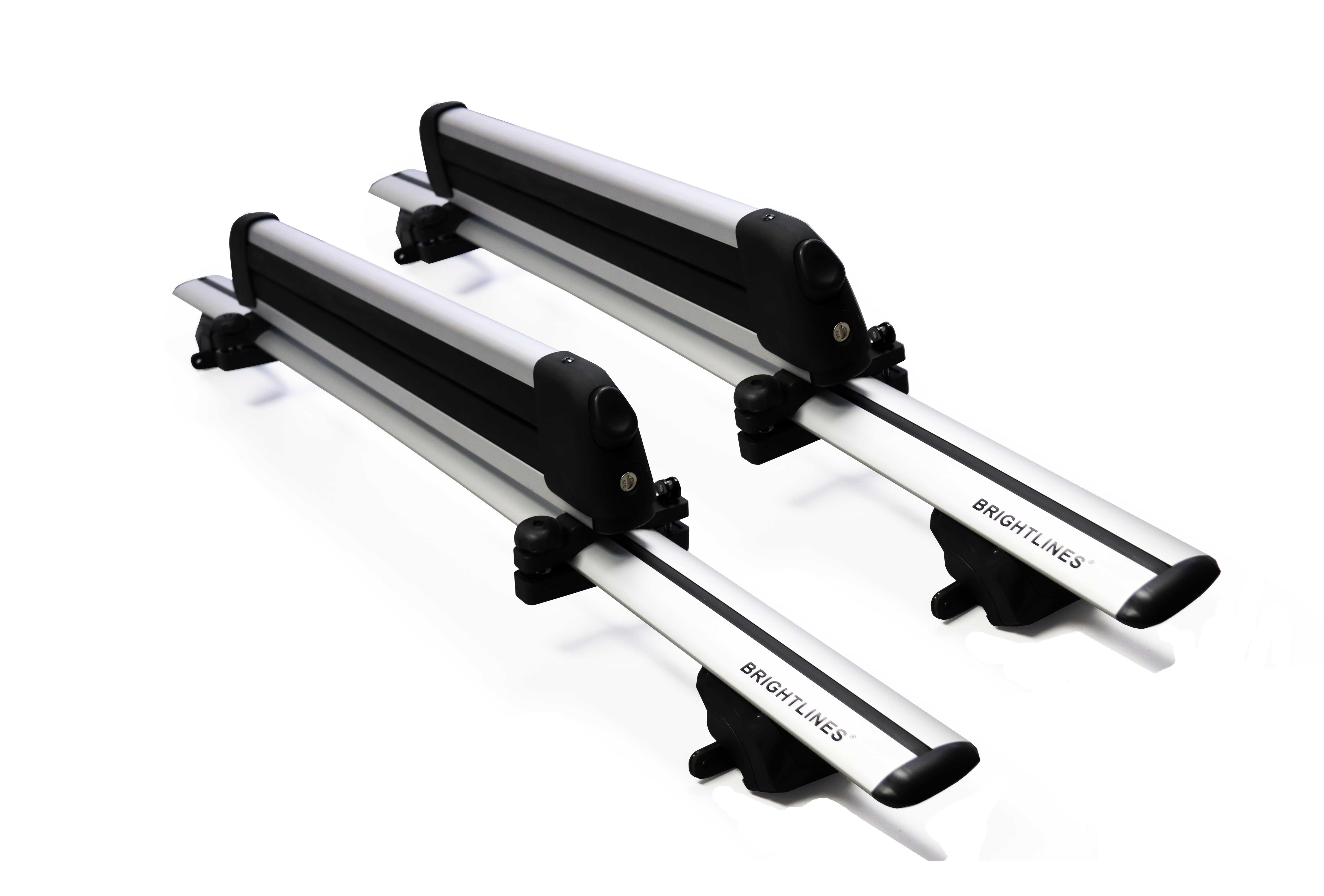 BrightLines Roof Rack Cross Bars Ski Rack Combo Compatible with Buick ...