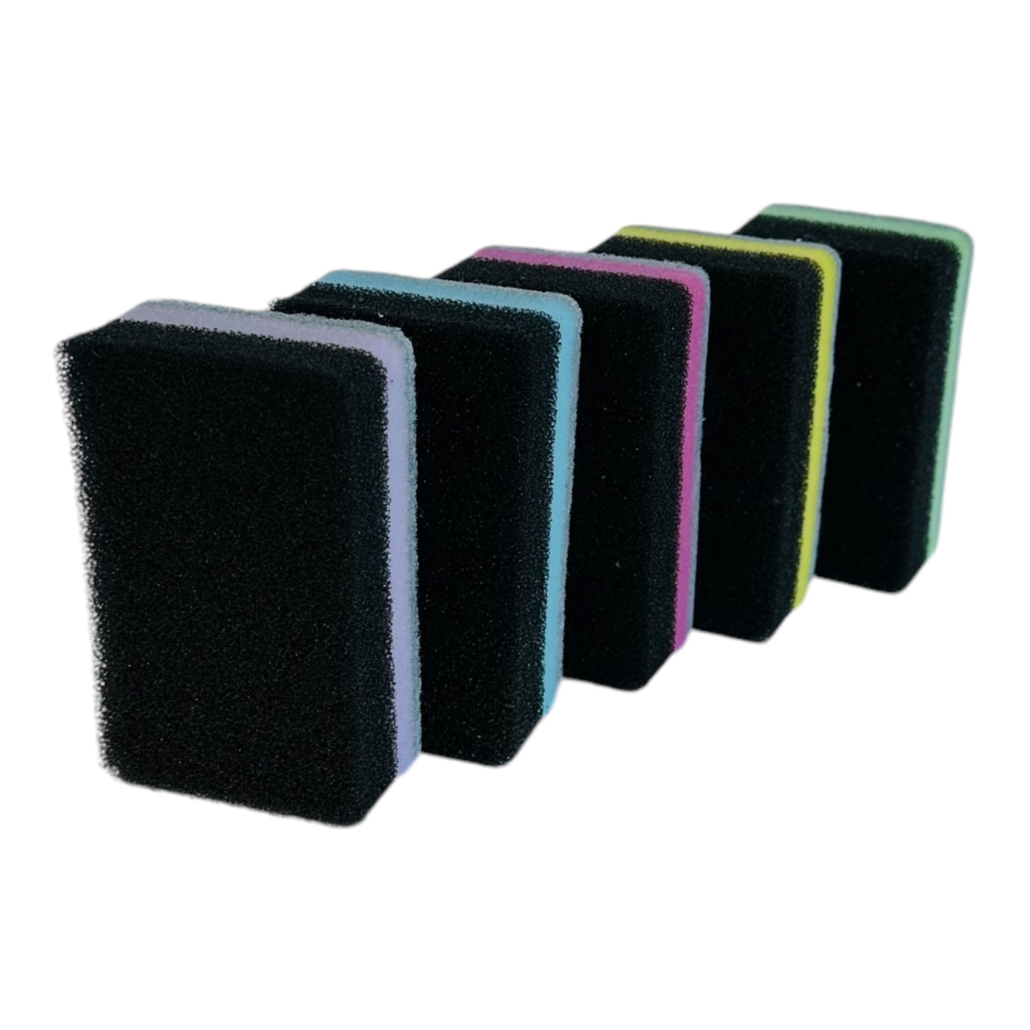 Bright Box Heavy Duty Layered Scrub Sponges, 5ct – Black with Color Pop ...