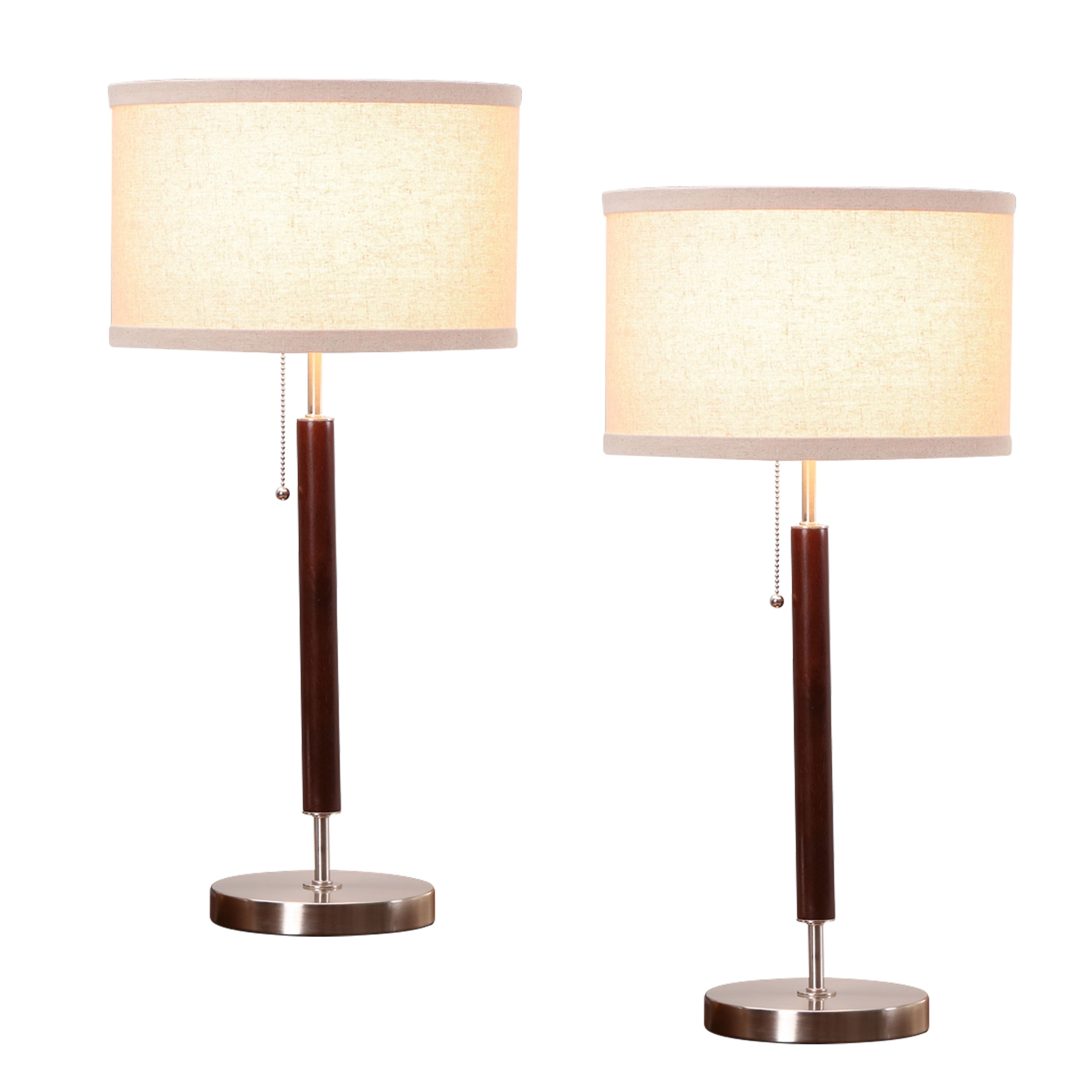 Brightech Carter LED Table Lamp Set - Compact Table & Desk Reading Lamp ...