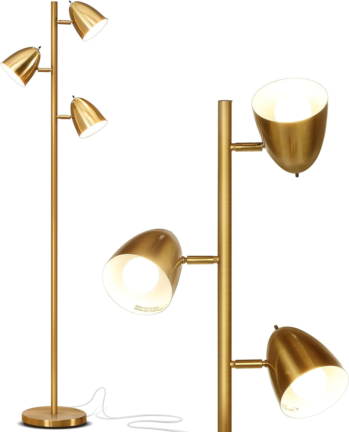 Brightech Jacob LED Standing Lamp, Modern Bright Floor Lamps for Living ...