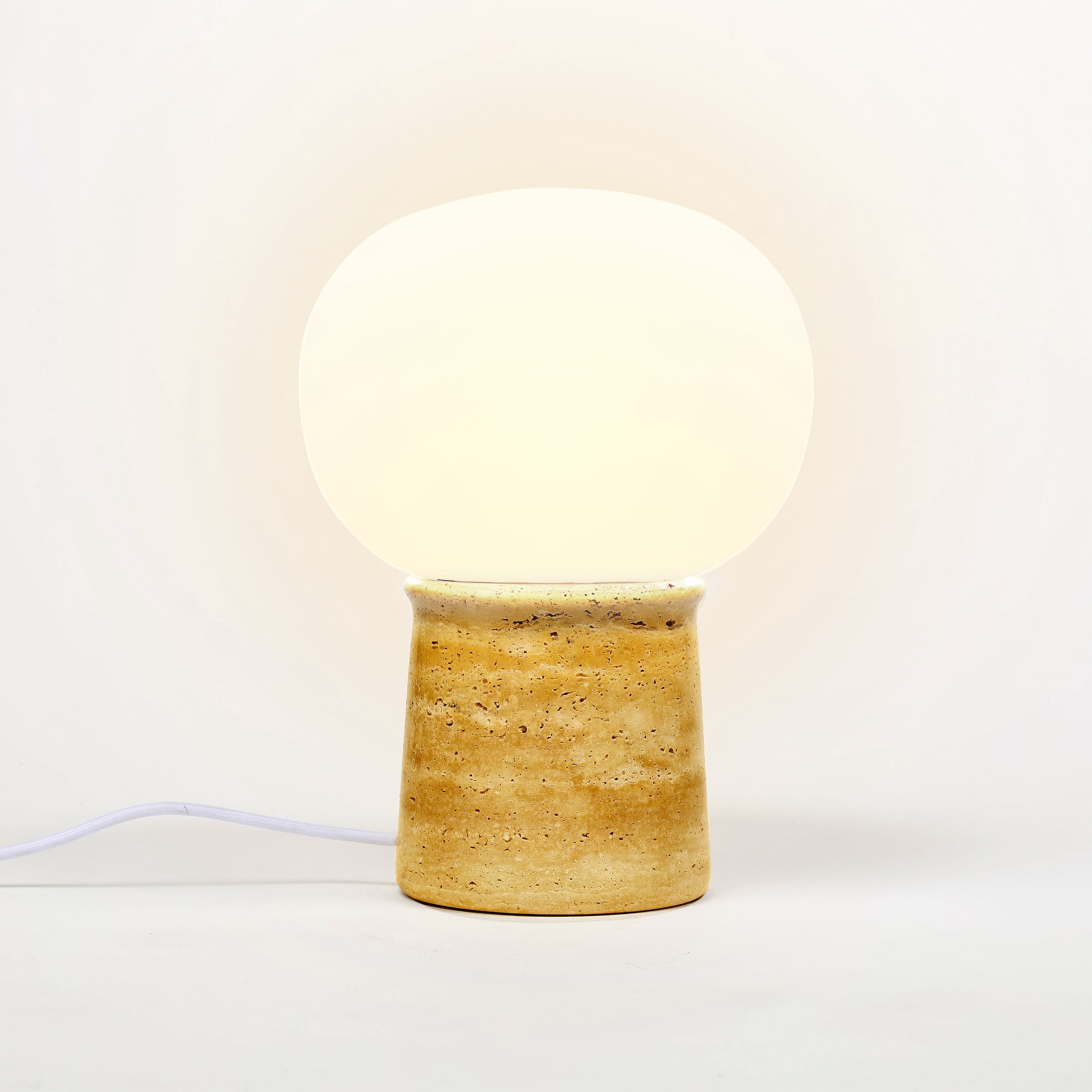 Brightech Neptune 12" LED Table Lamp with Natural Stone Base - Walmart.com