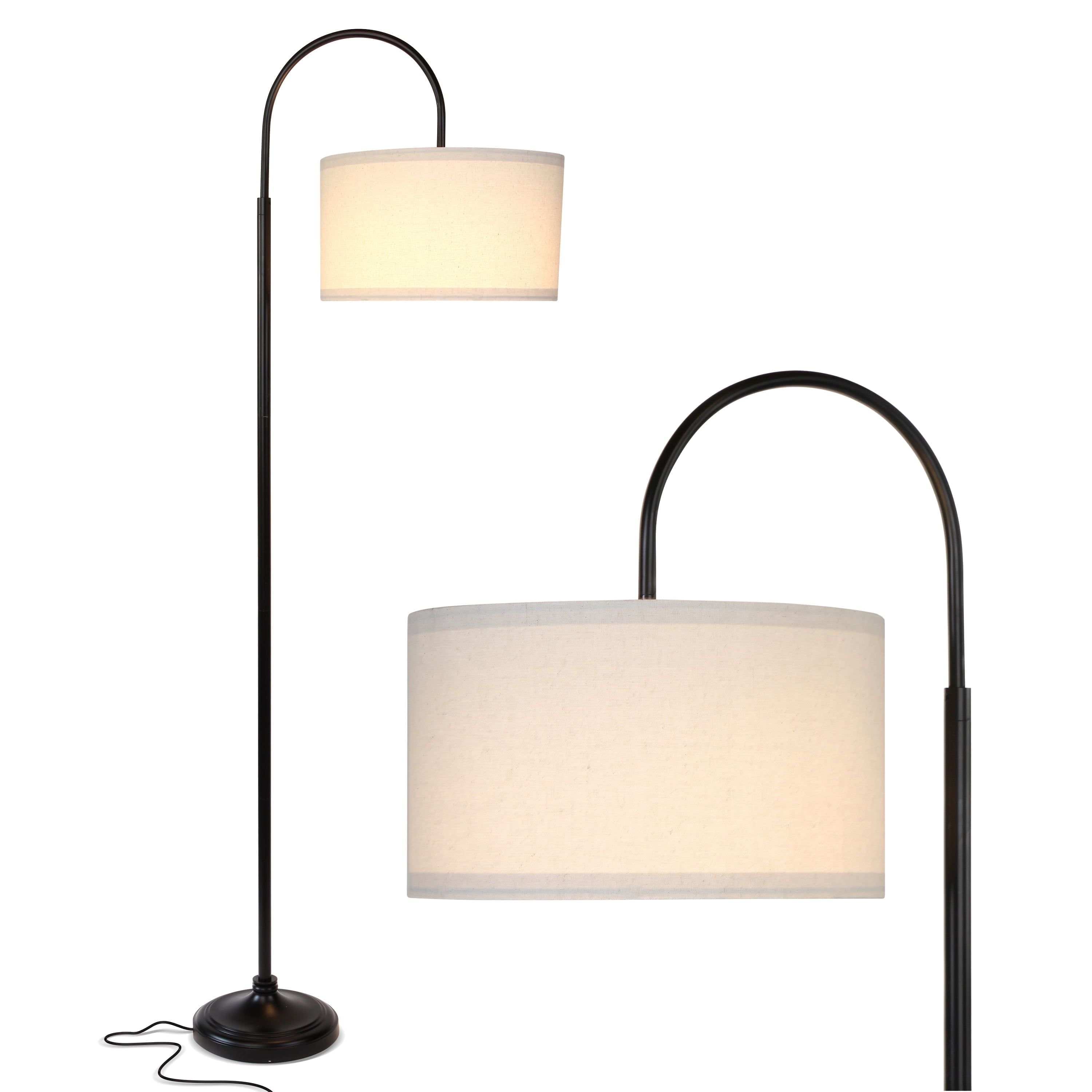 Brightech Nora 68" Contemporary Arc LED Floor Lamp, Standing Lamp for ...