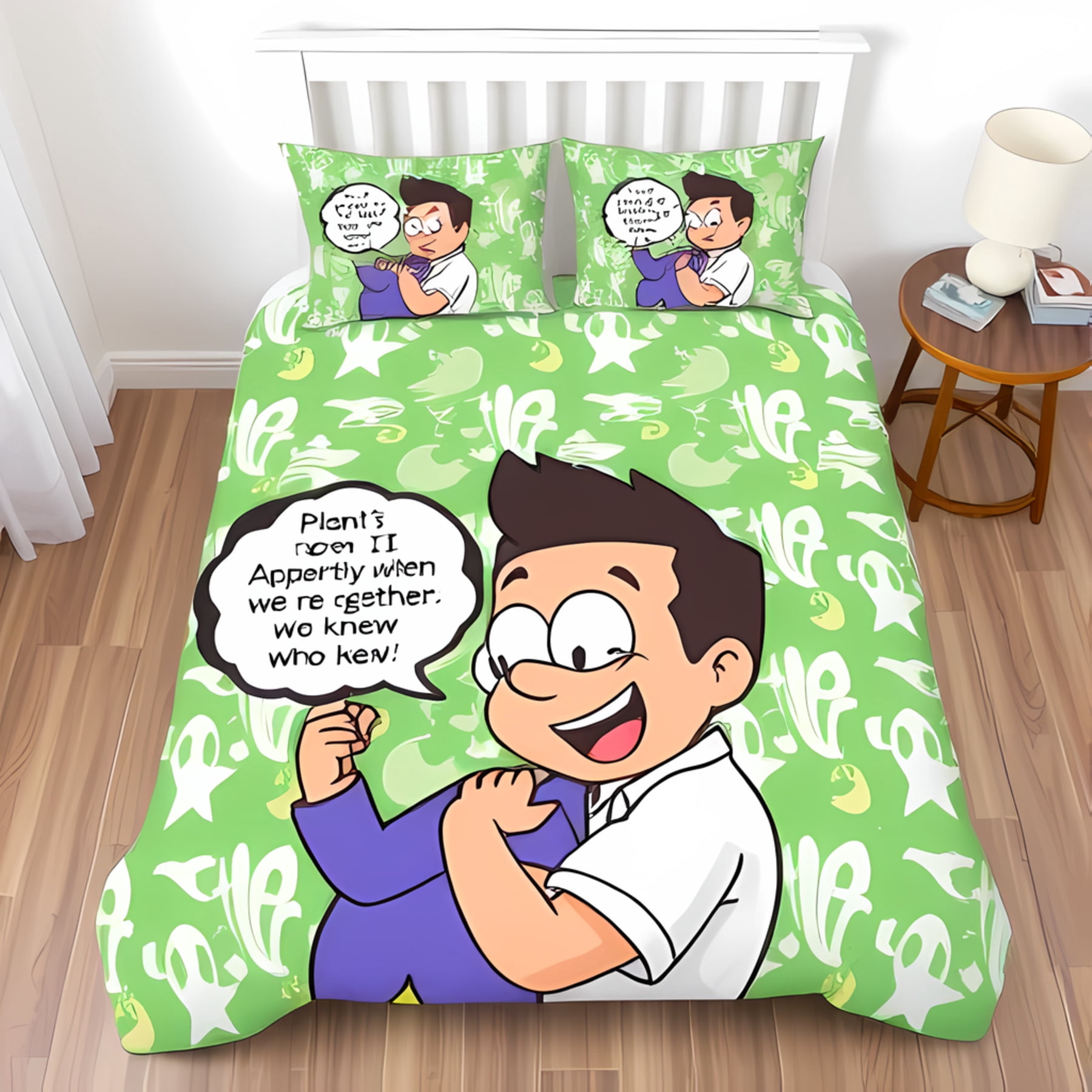 Brighten Up Your Room with Our 3-Piece Whimsical Duvet Cover Set - Fun ...