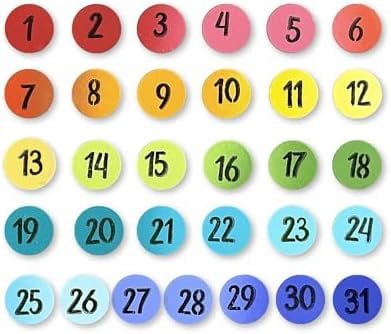 Brighten Your Life 14568m Rainbow Calendar Number Marker Magnets - Walmart.com
