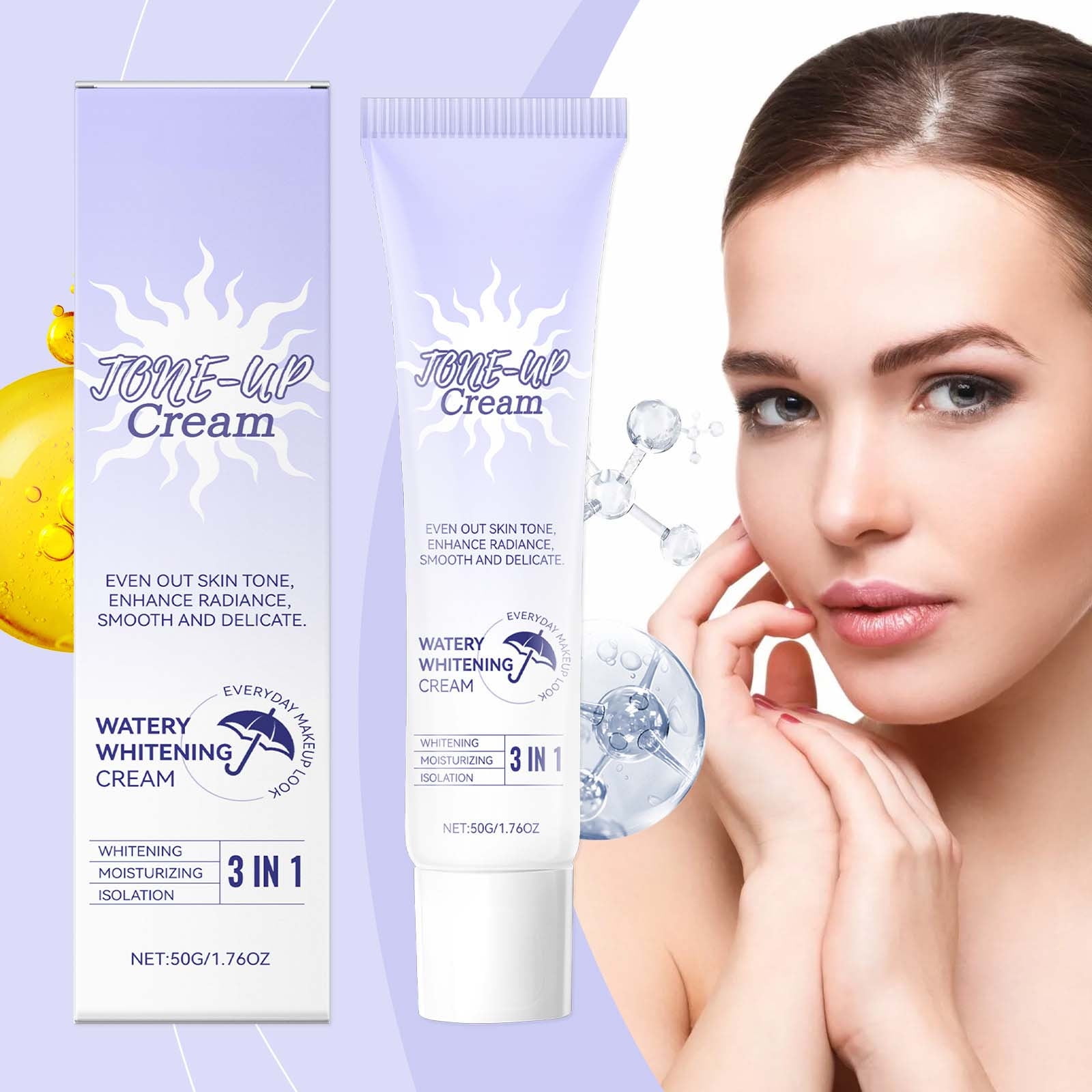 & Brightening Body Cream | 50g Water-Sensitive Formula | Even Skin Tone ...